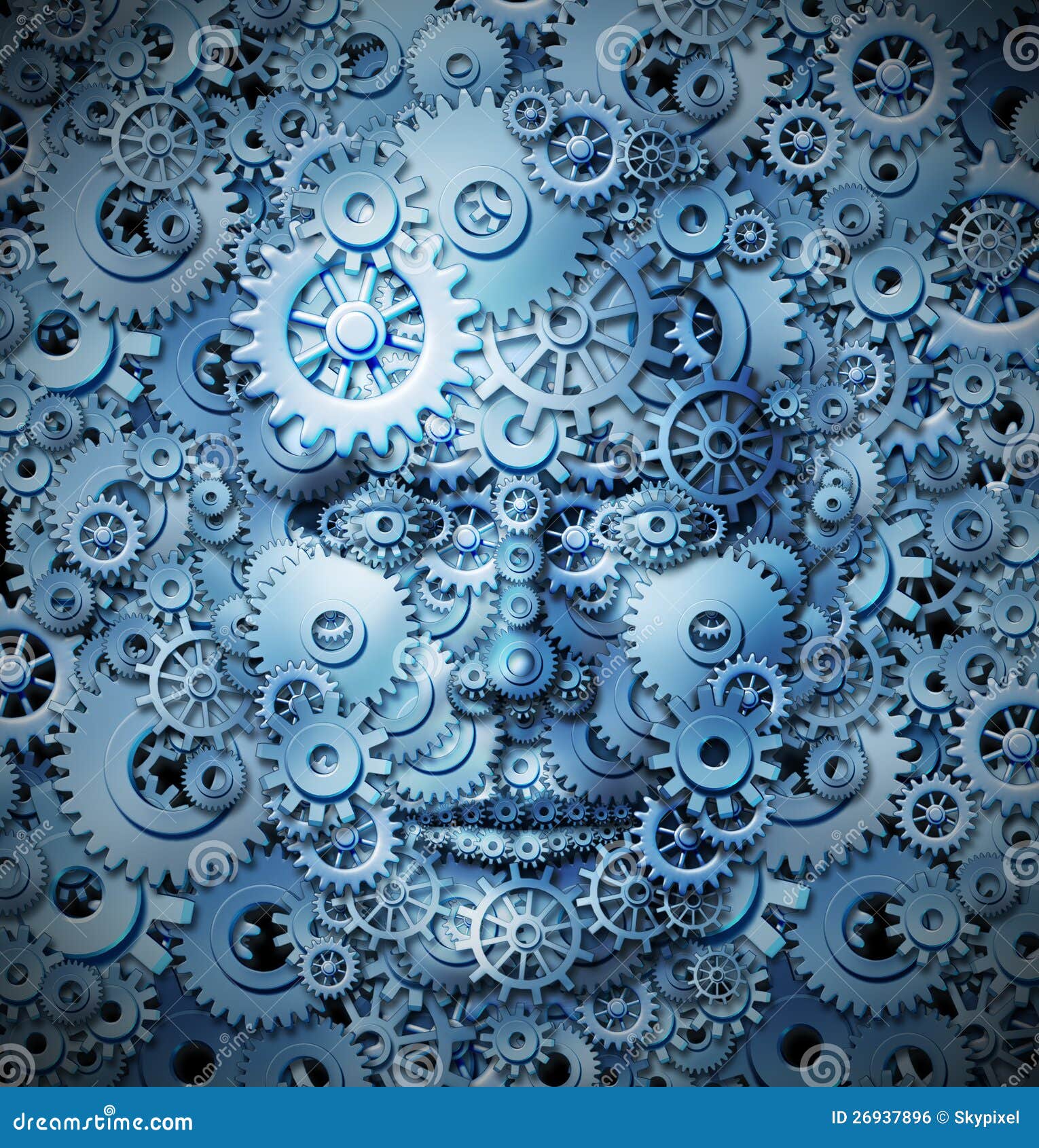 Human Intelligence and Creativity Stock Illustration - Illustration of ...