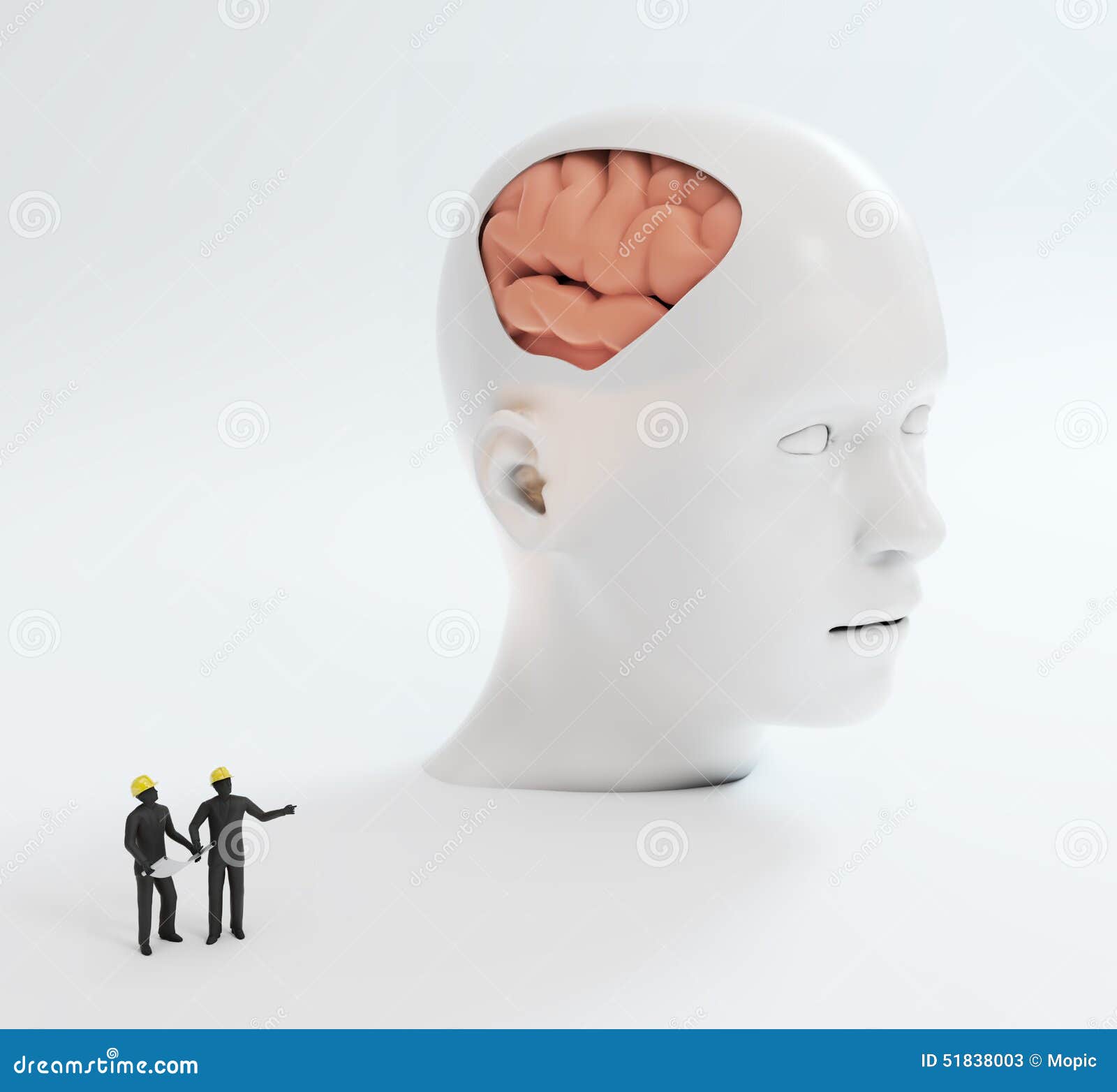 Human Intelligence and Psychological Development Stock Illustration ...