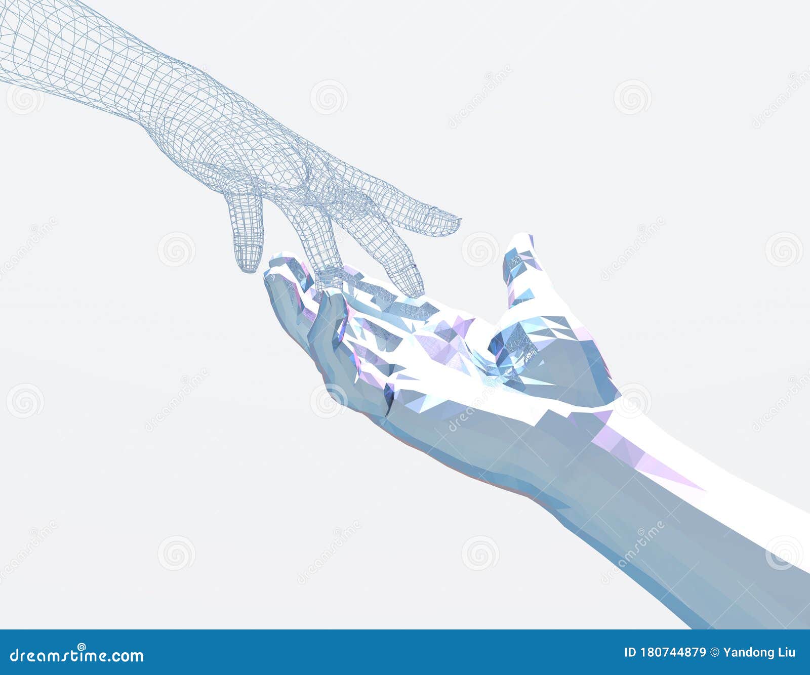 Human Intelligence Technology and Network Connection, Data Transmission ...