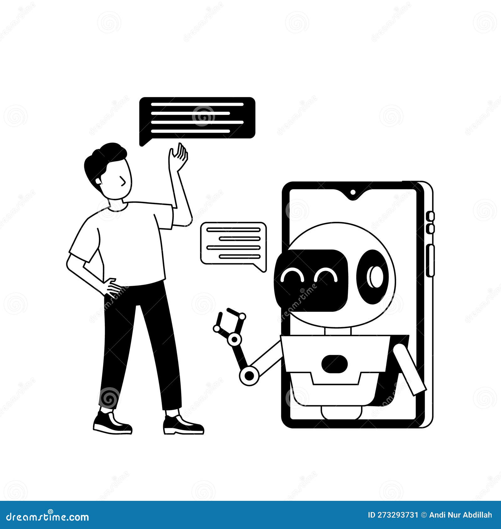 Human Interaction with Robot on Smartphone or Chatbot Artificial ...