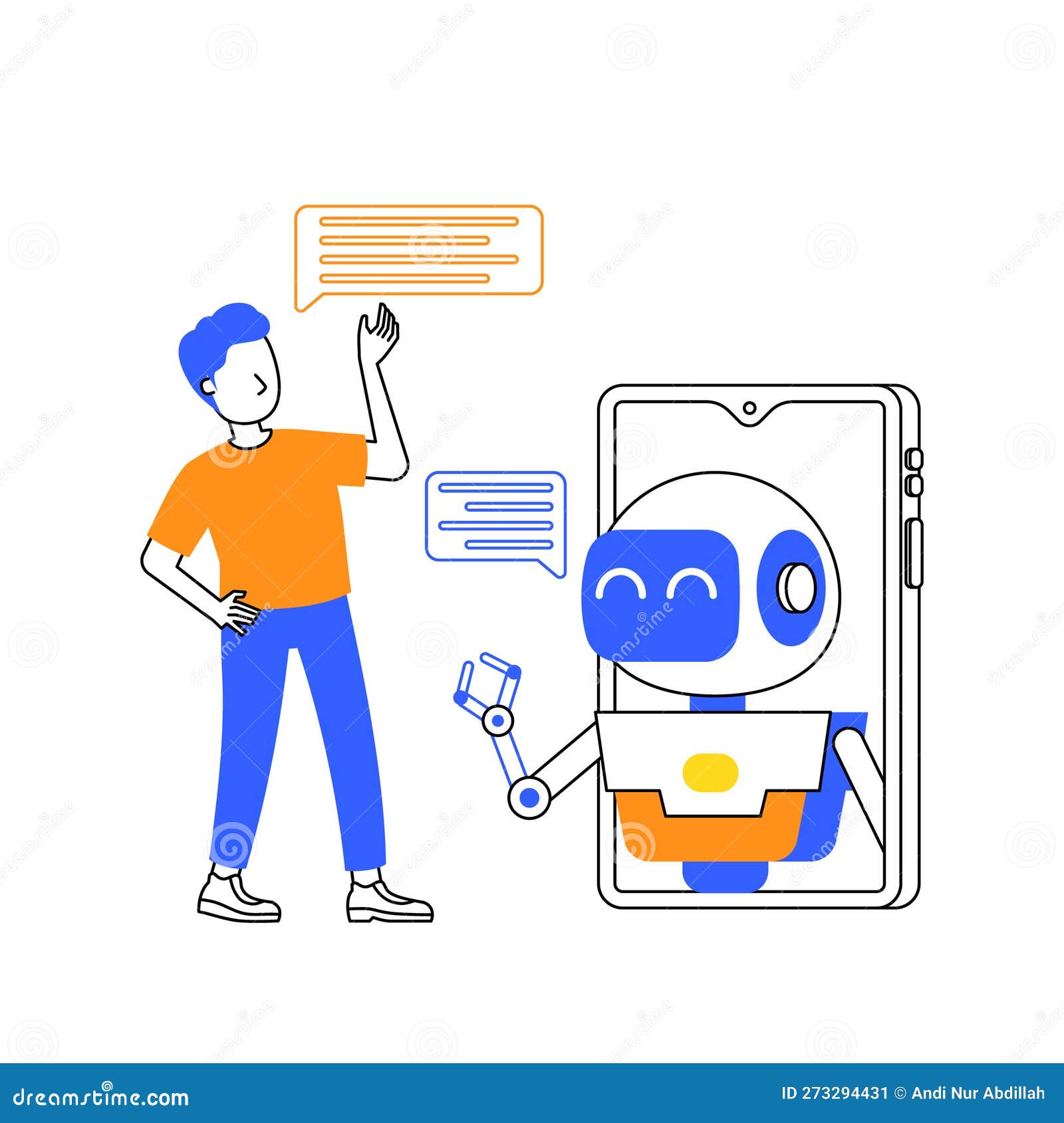 Human Interaction with Robot on Smartphone or Chatbot Artificial ...
