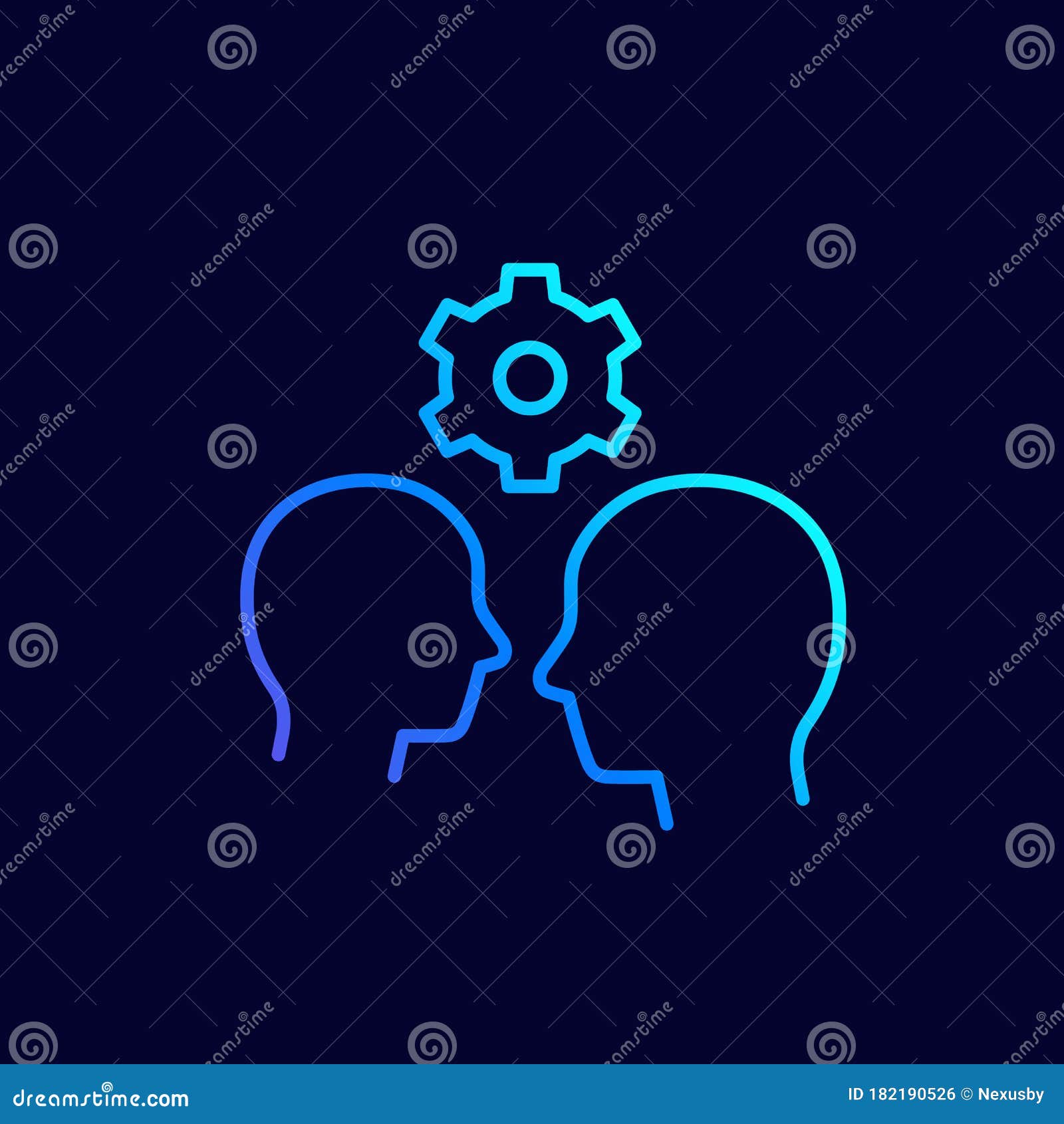 Human-AI Interaction, People Meeting Robots Vector Illustration ...