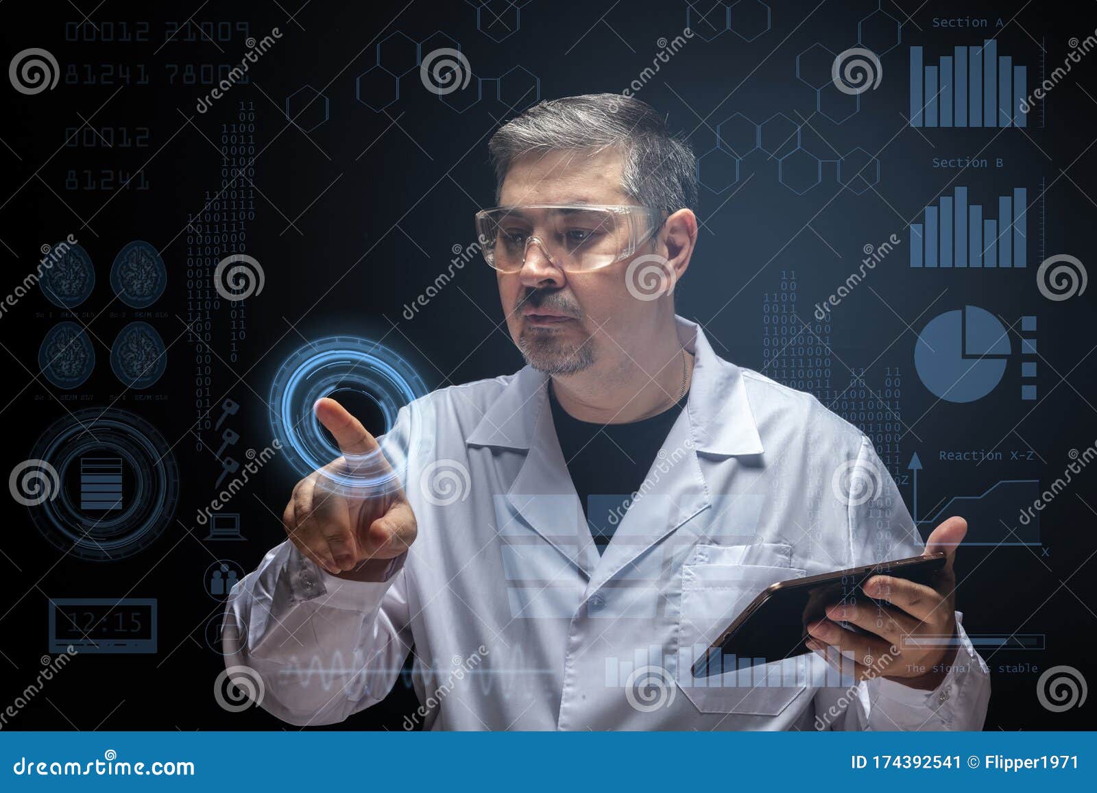 Human Interaction with a Virtual Interface in a Modern Laboratory Stock ...