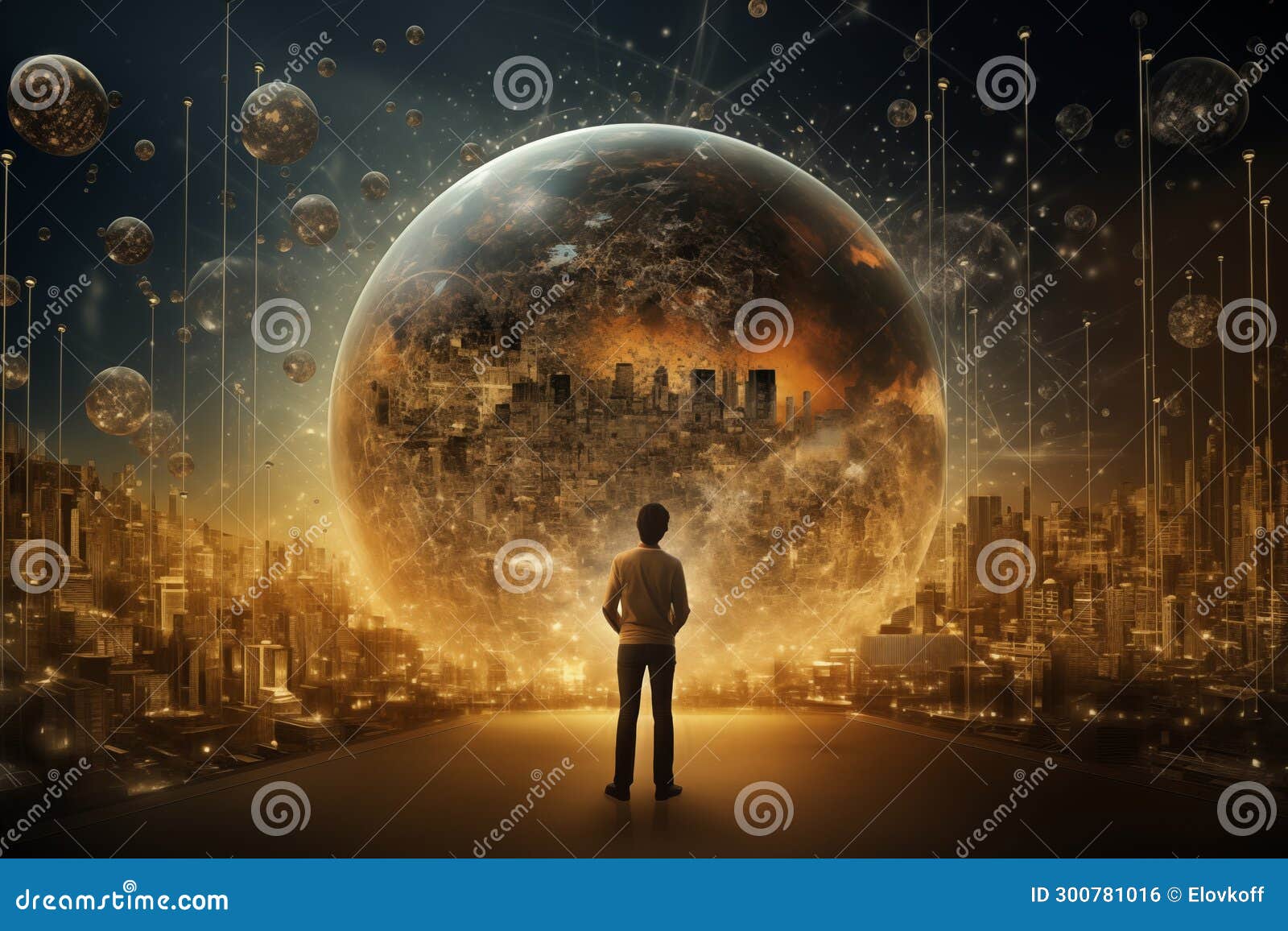 Human Interconnected with a Digital Space and Virtual Reality Universe ...