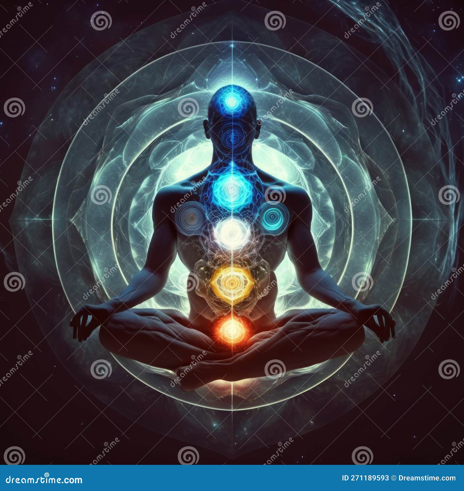 Human Internal Deep Meditation System Image Generative AI Stock ... Human Internal Deep Meditation System Image Generative AI Stock ...