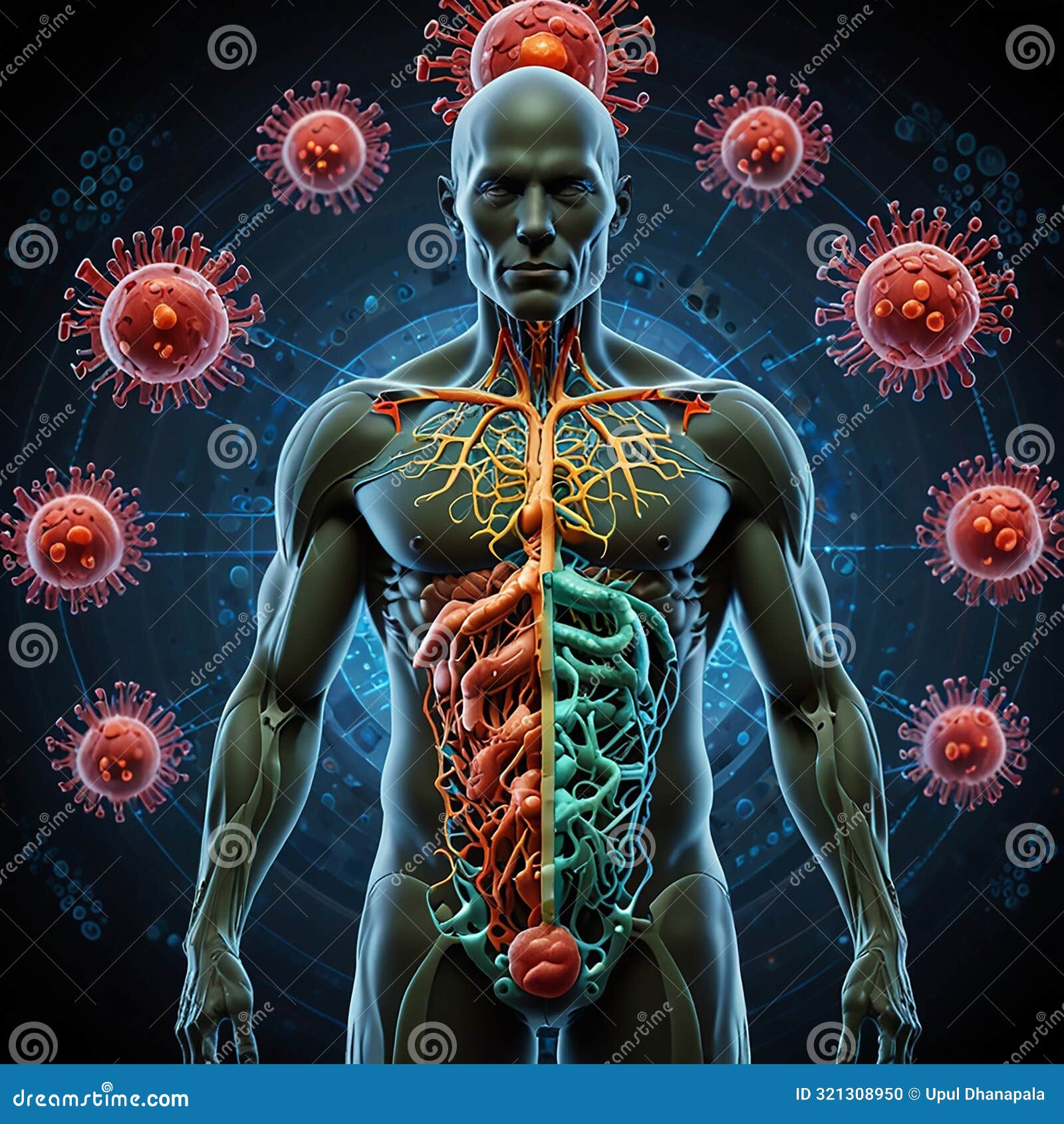 Human immunity stock illustration. Illustration of cell - 321308950