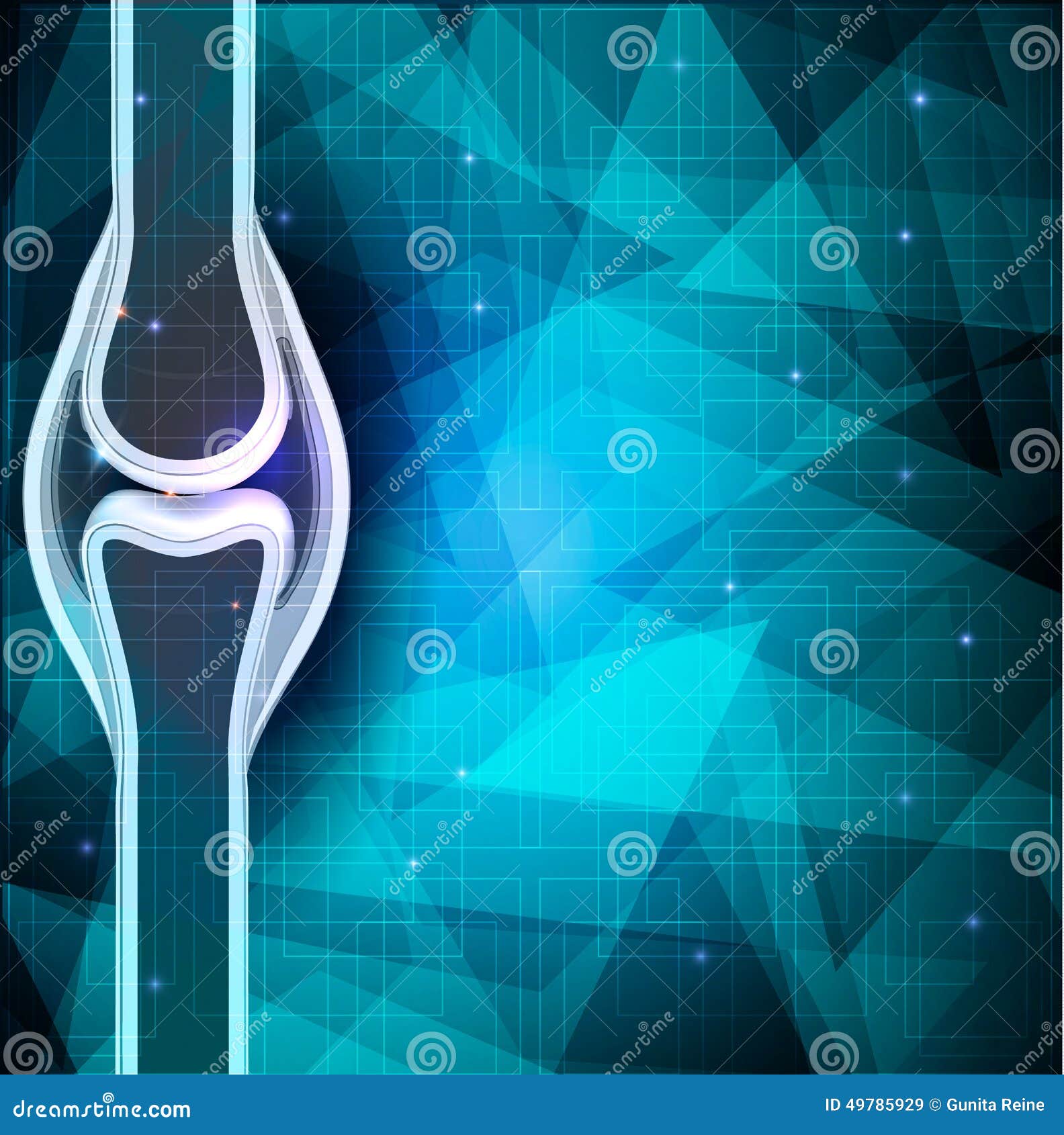 Human Joint Anatomy Abstract Background Stock Vector - Illustration of ...