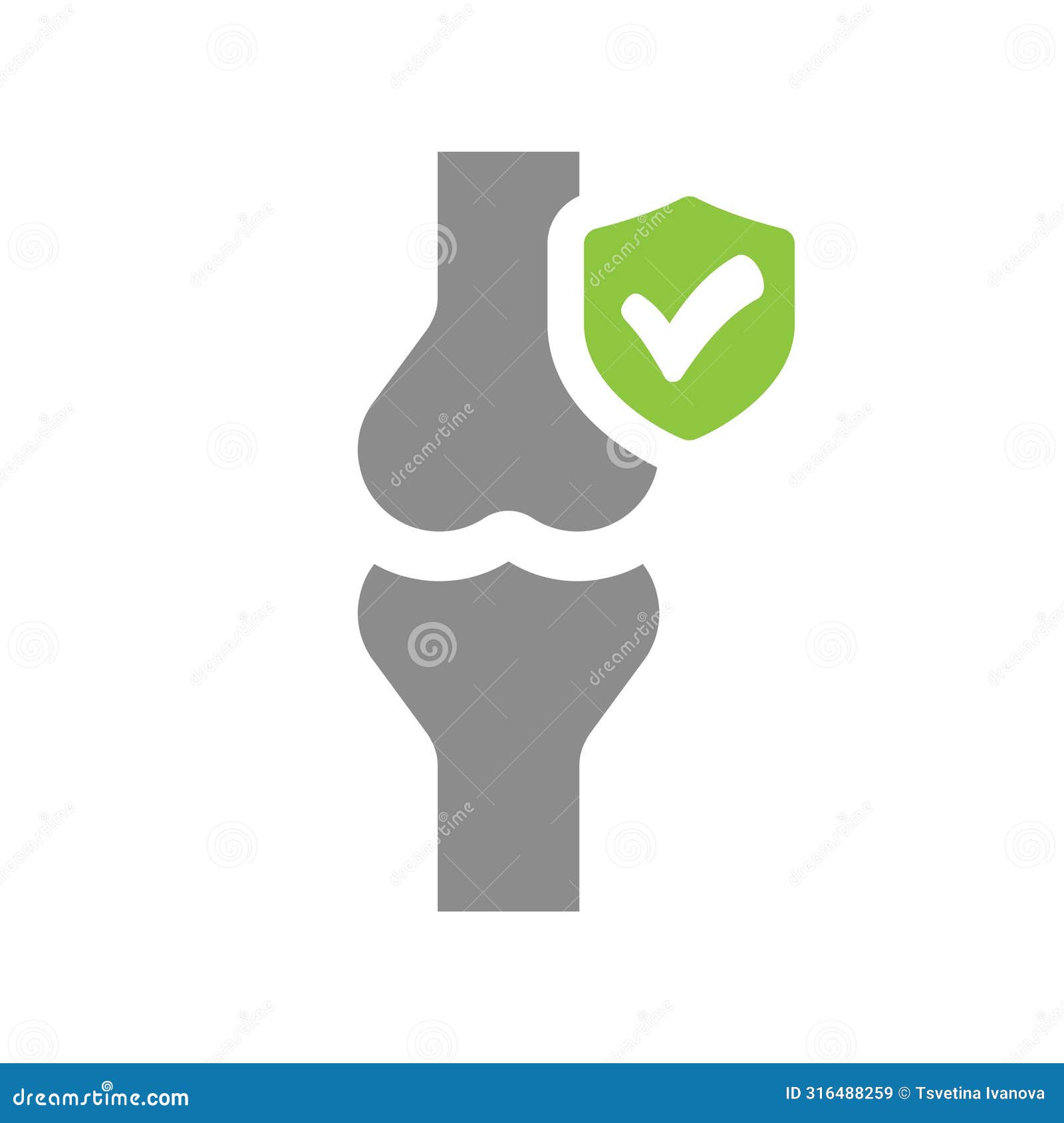 Human Joint with Checkmark Shield Stock Vector - Illustration of joints ...