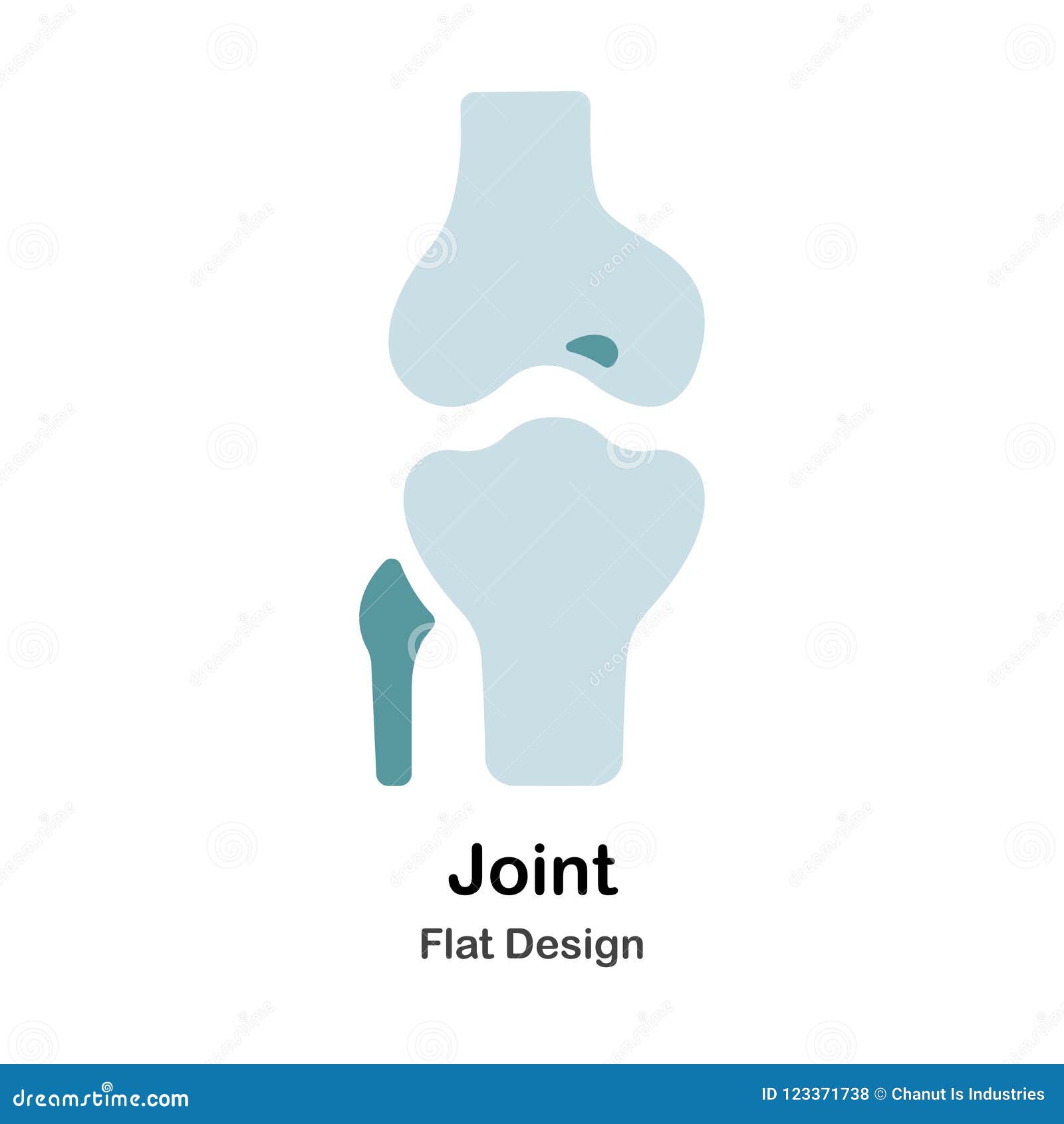 Joint Flat Illustration stock vector. Illustration of body - 123371738