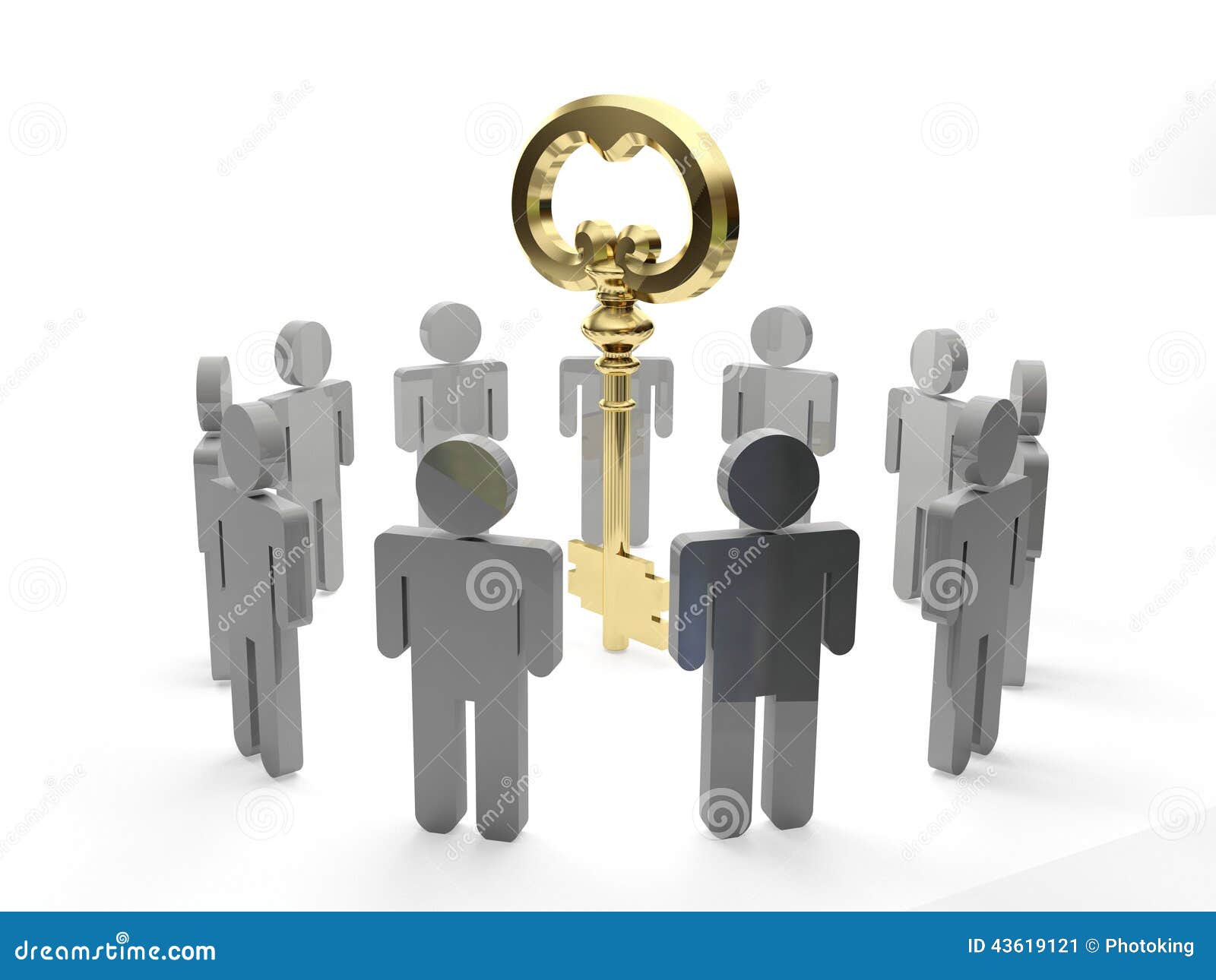 Human and a key stock illustration. Illustration of community - 43619121