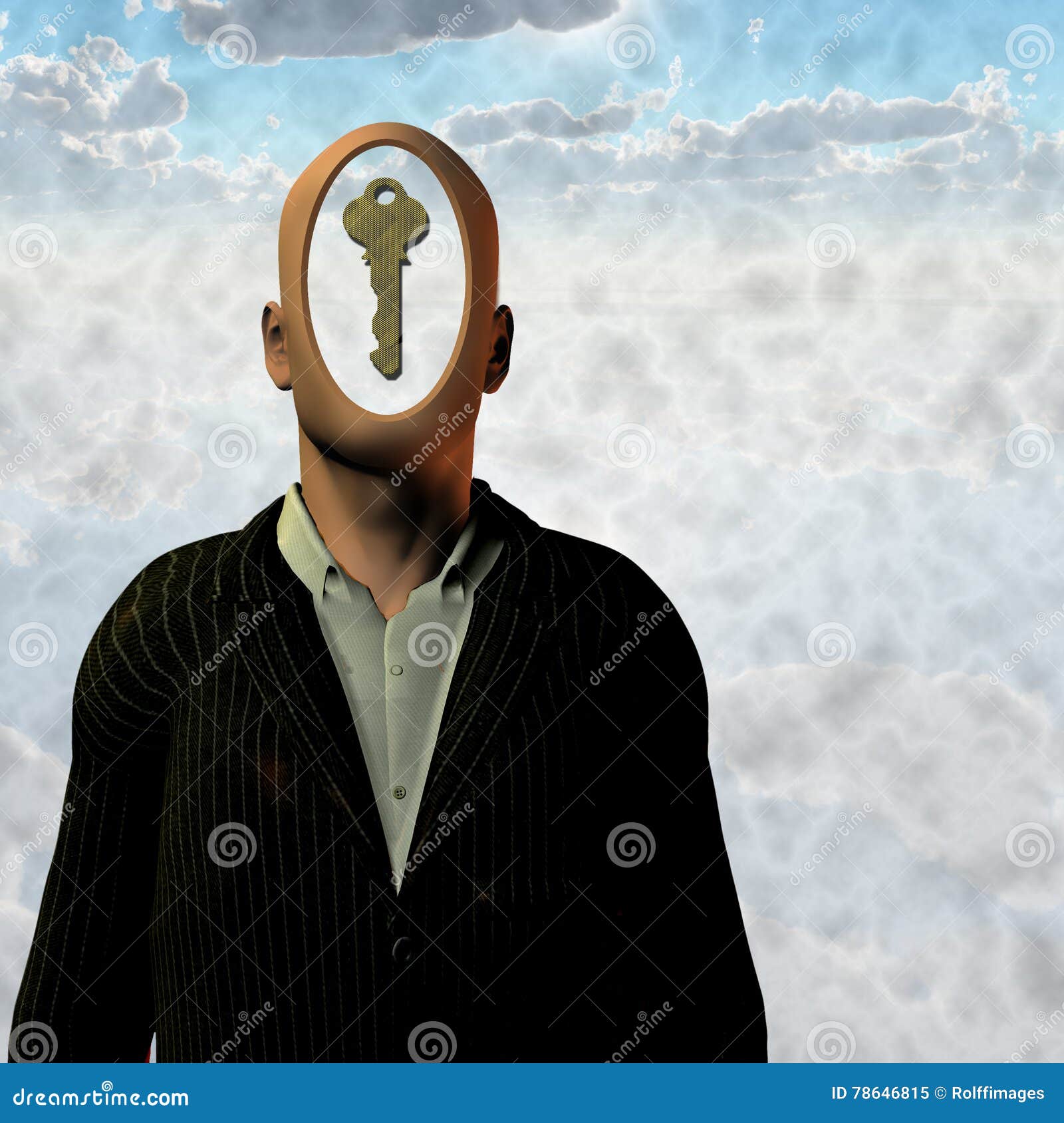 Human Key stock illustration. Illustration of profile - 78646815