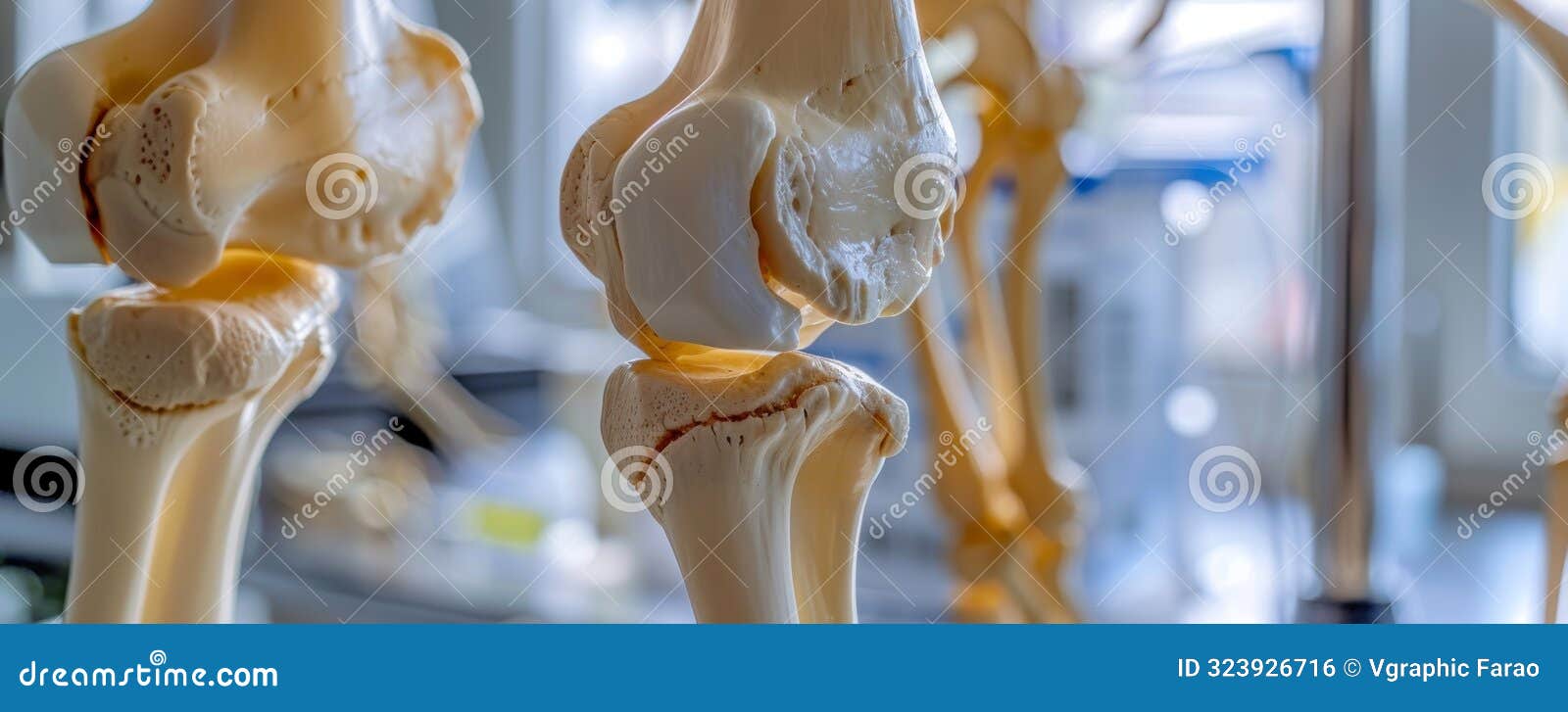 Human Knee Joint Anatomical Model in a Medical Laboratory Stock Photo ...