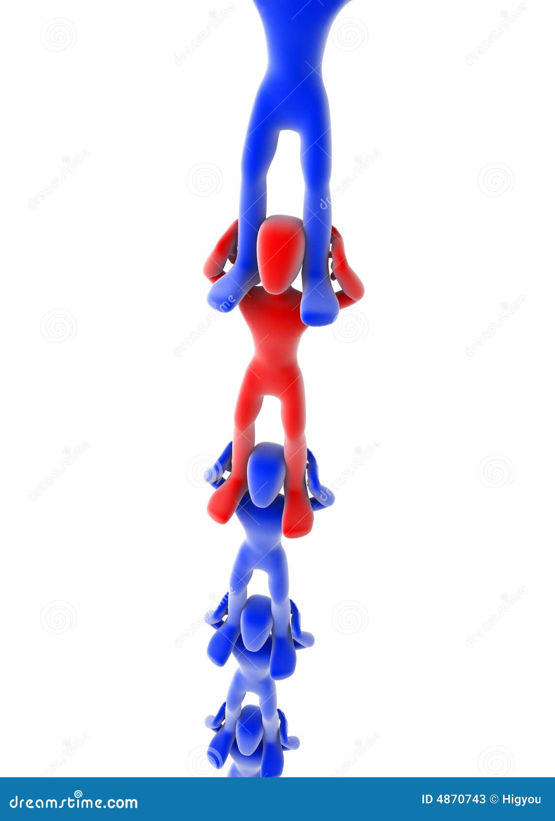 Human Ladder stock illustration. Illustration of pose - 4870743