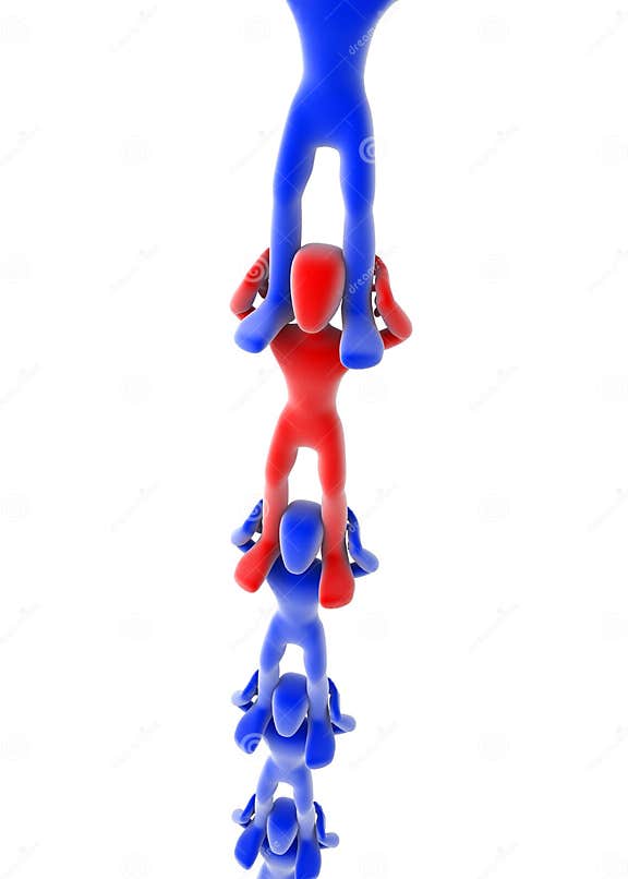 Human Ladder stock illustration. Illustration of pose - 4870743