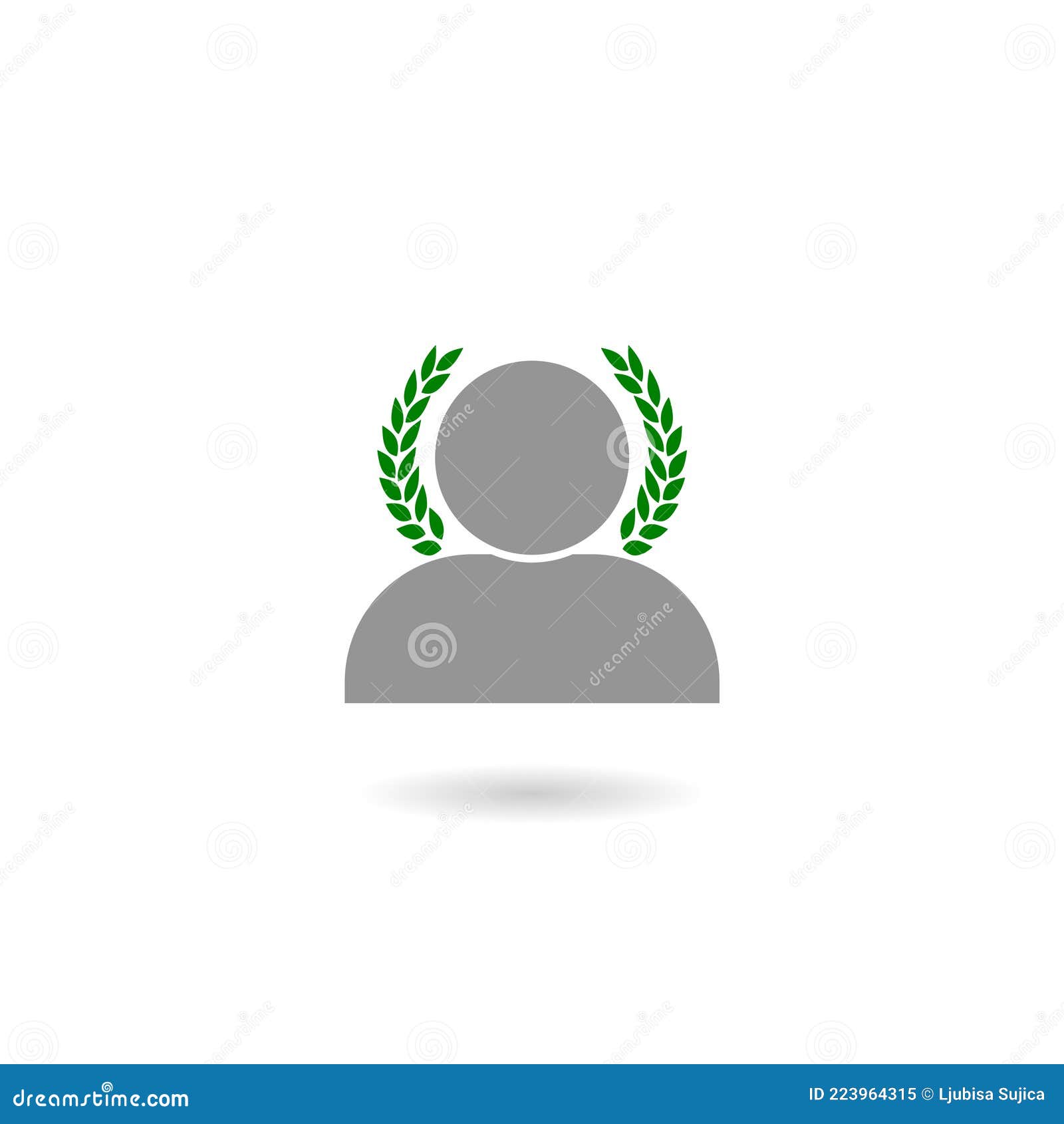 Laurel Icon, Lorbeerkranz Schwarz, Laurel Wreath Vector Illustration ...