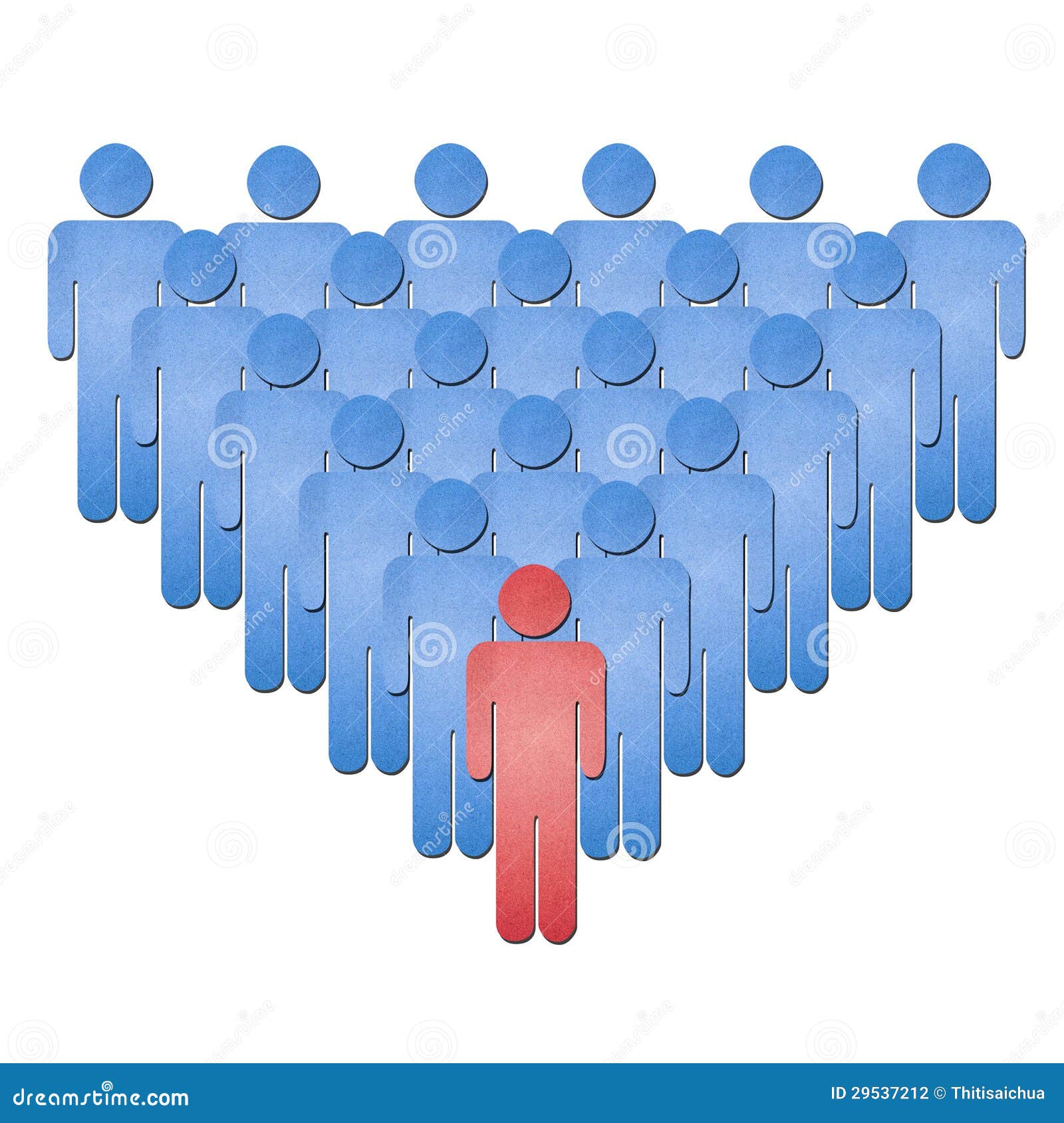 Human leader paper art stock illustration. Illustration of note - 29537212