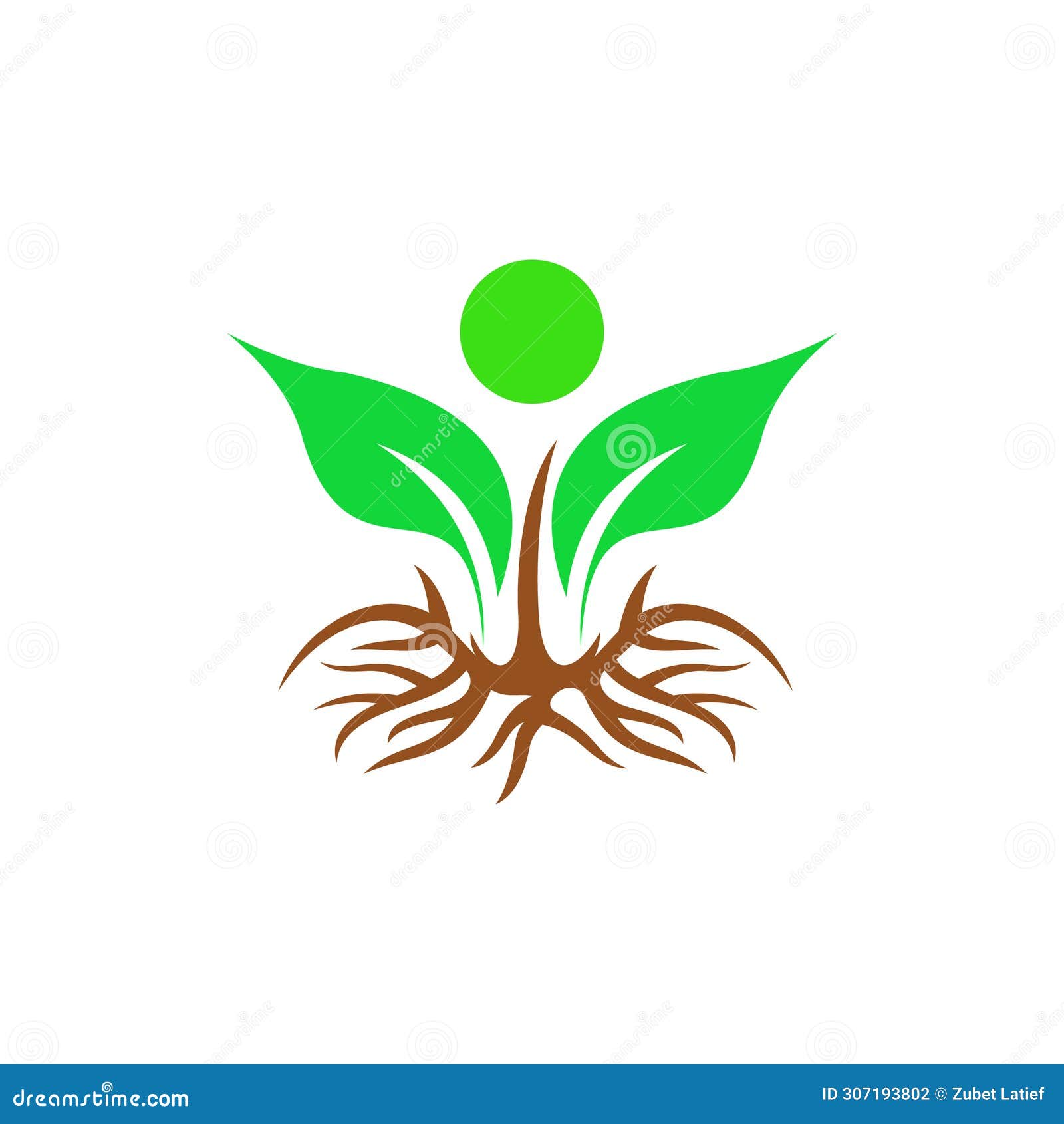 Human Leaf Root Logo, Abstract, Healthy Logo Vector Illustration Design ...