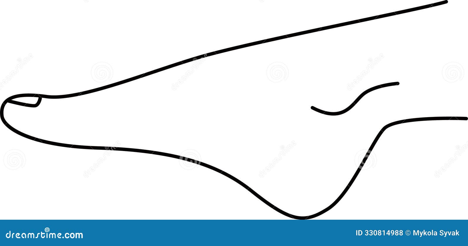 Human Leg Line Illustration Stock Illustration - Illustration of doodle ...