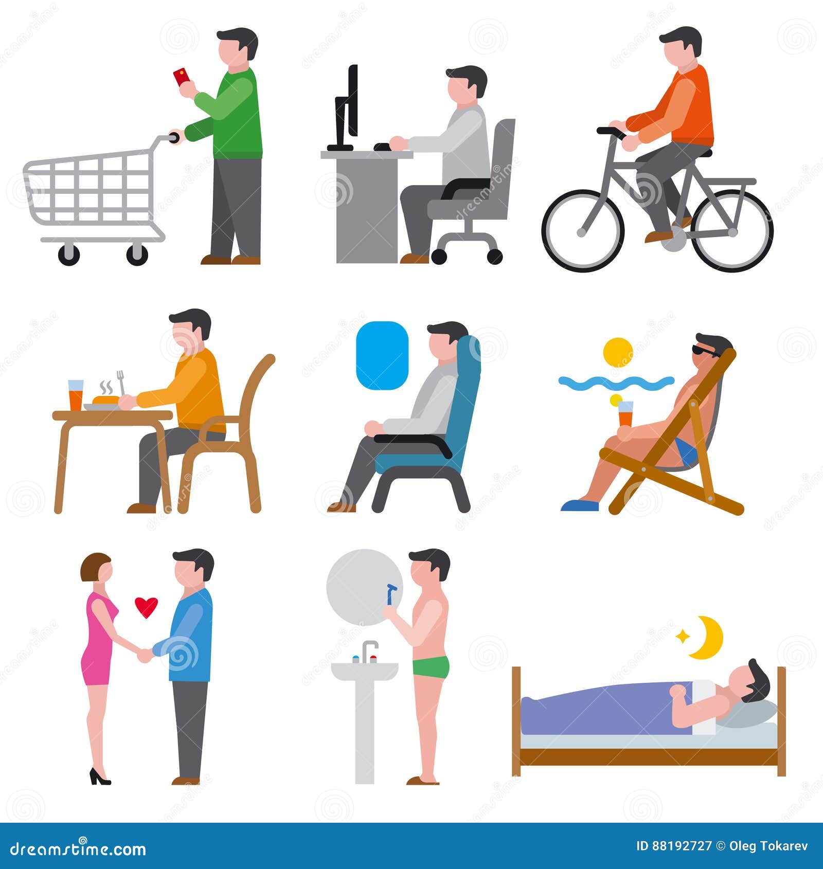 Human life icons stock illustration. Illustration of human - 88192727