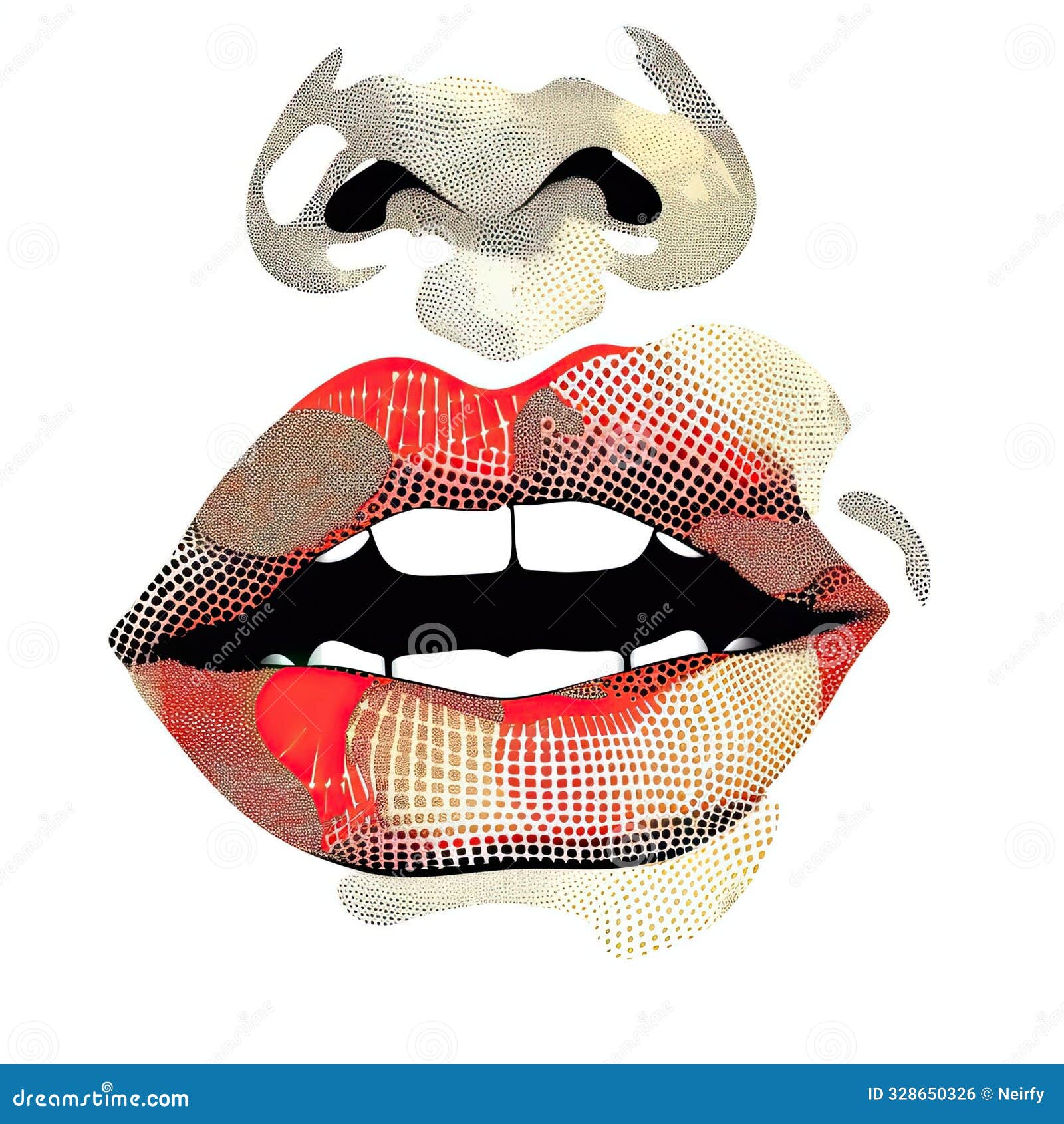 Human Lips, Human Mouth Close-up, Red Border, Structure, Anatomy ...