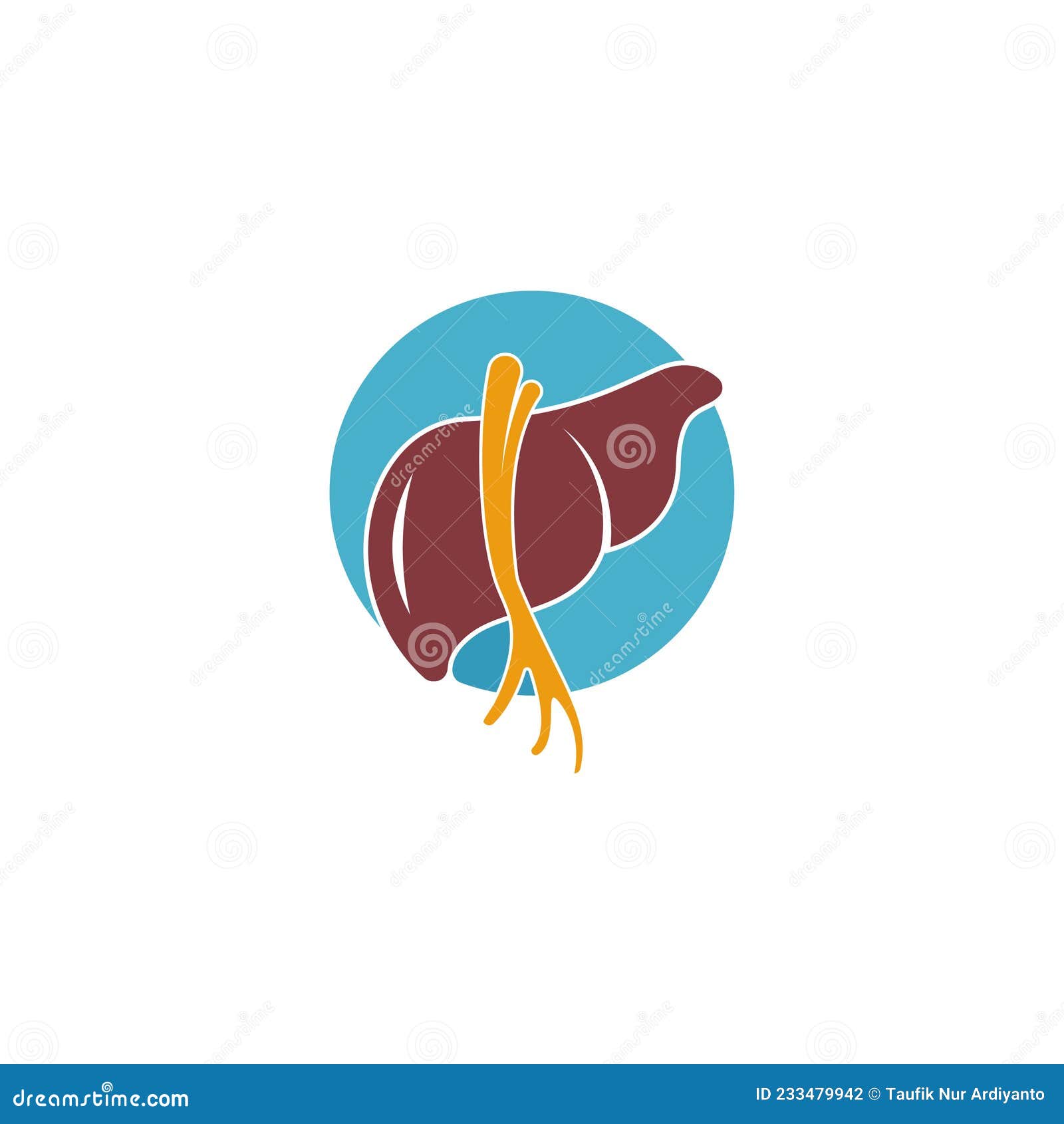 Human Liver Icon Logo Design Template Stock Vector - Illustration of ...