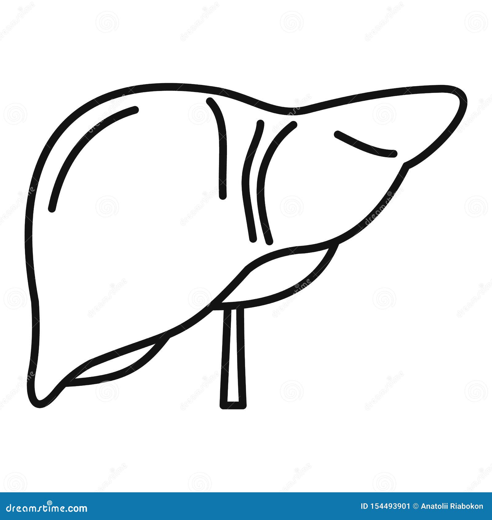 Human Liver Icon, Outline Style Stock Vector - Illustration of bile ... Human Liver Icon, Outline Style Stock Vector - Illustration of bile ...