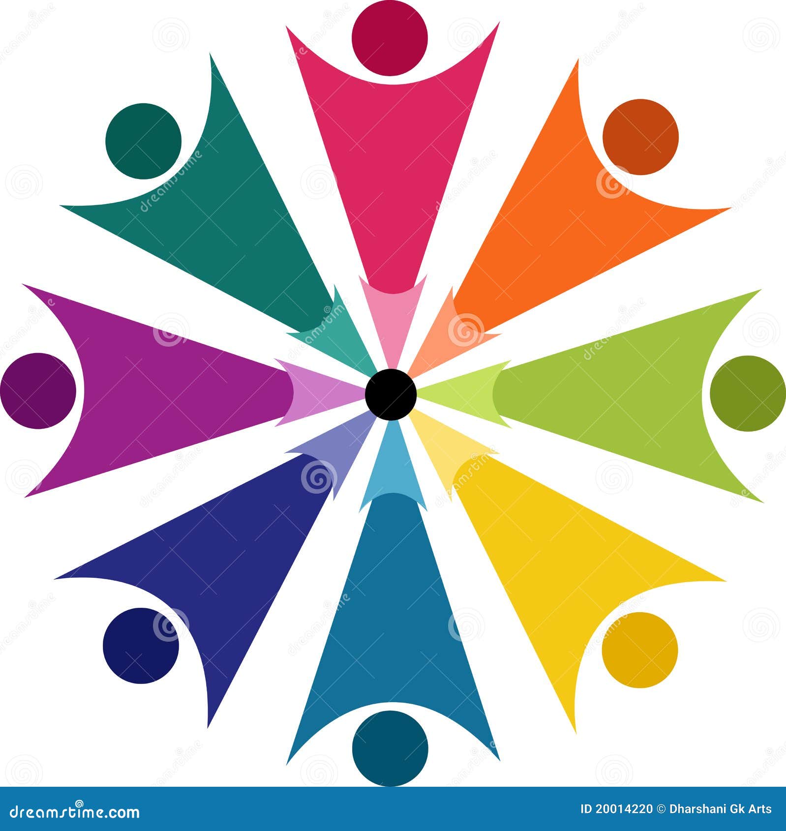 Human Logo Vector Illustration | CartoonDealer.com #20014220