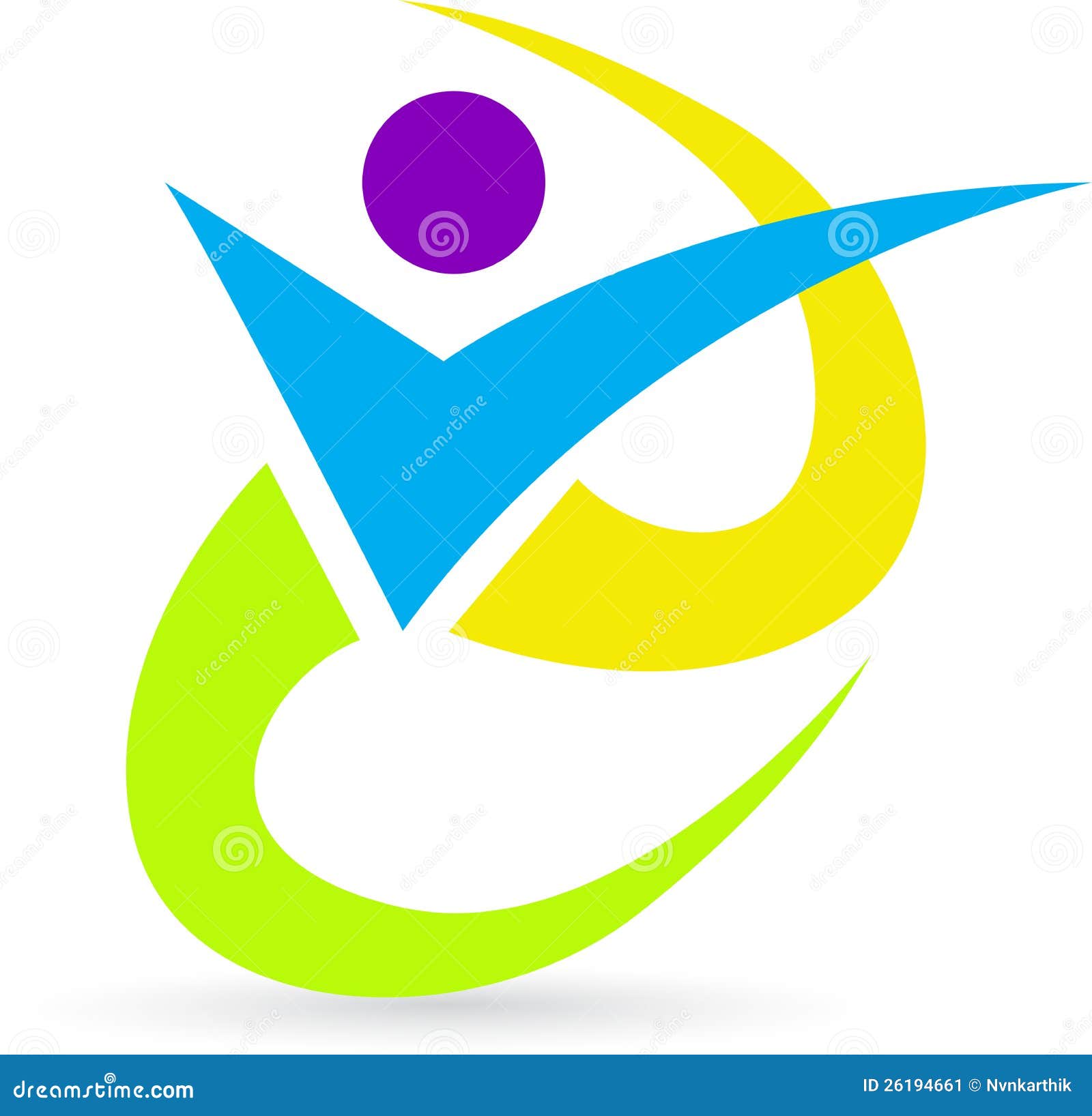 Human logo stock vector. Illustration of choice, dance - 26194661