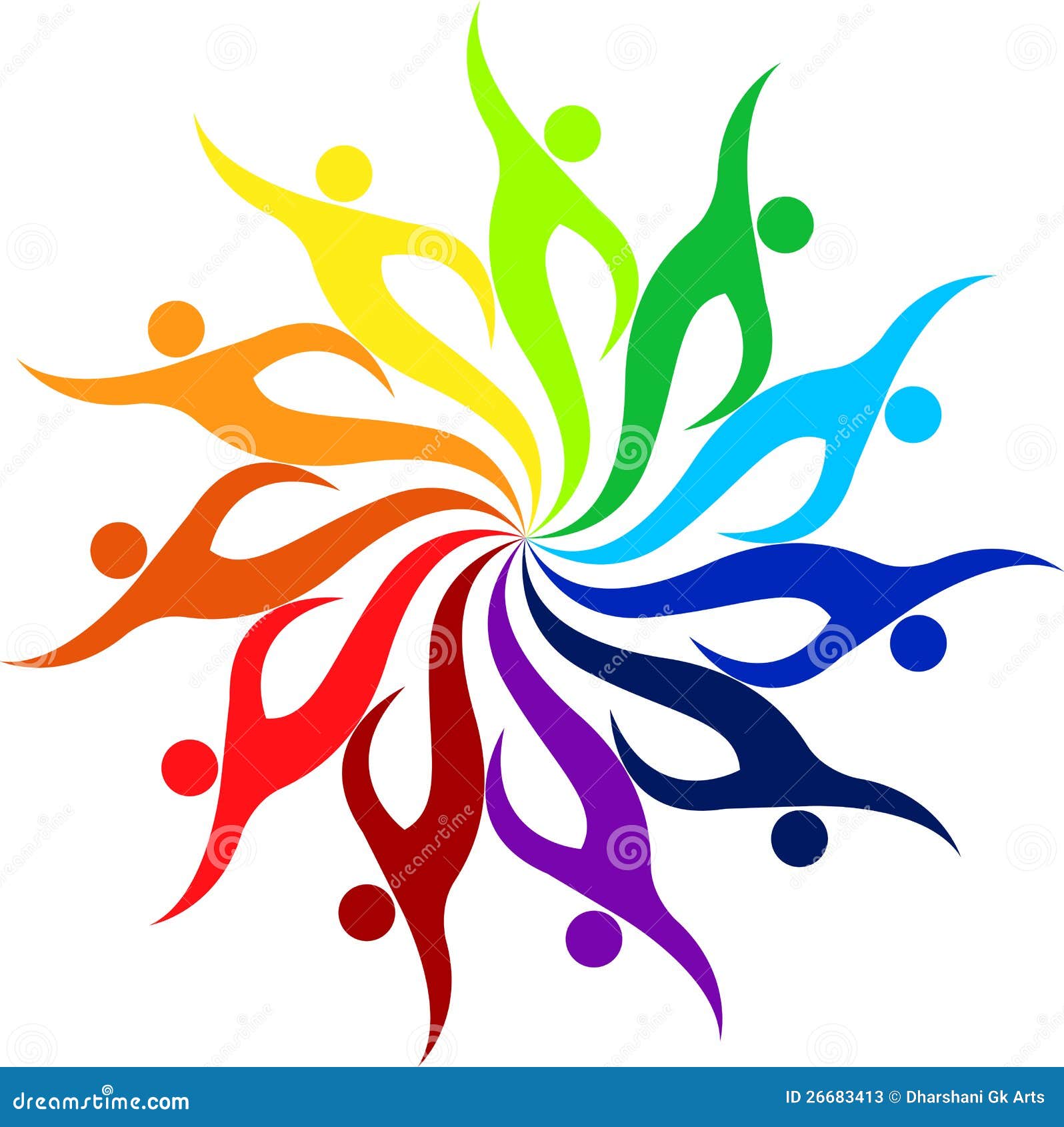 Human logo stock vector. Illustration of circular, design - 26683413