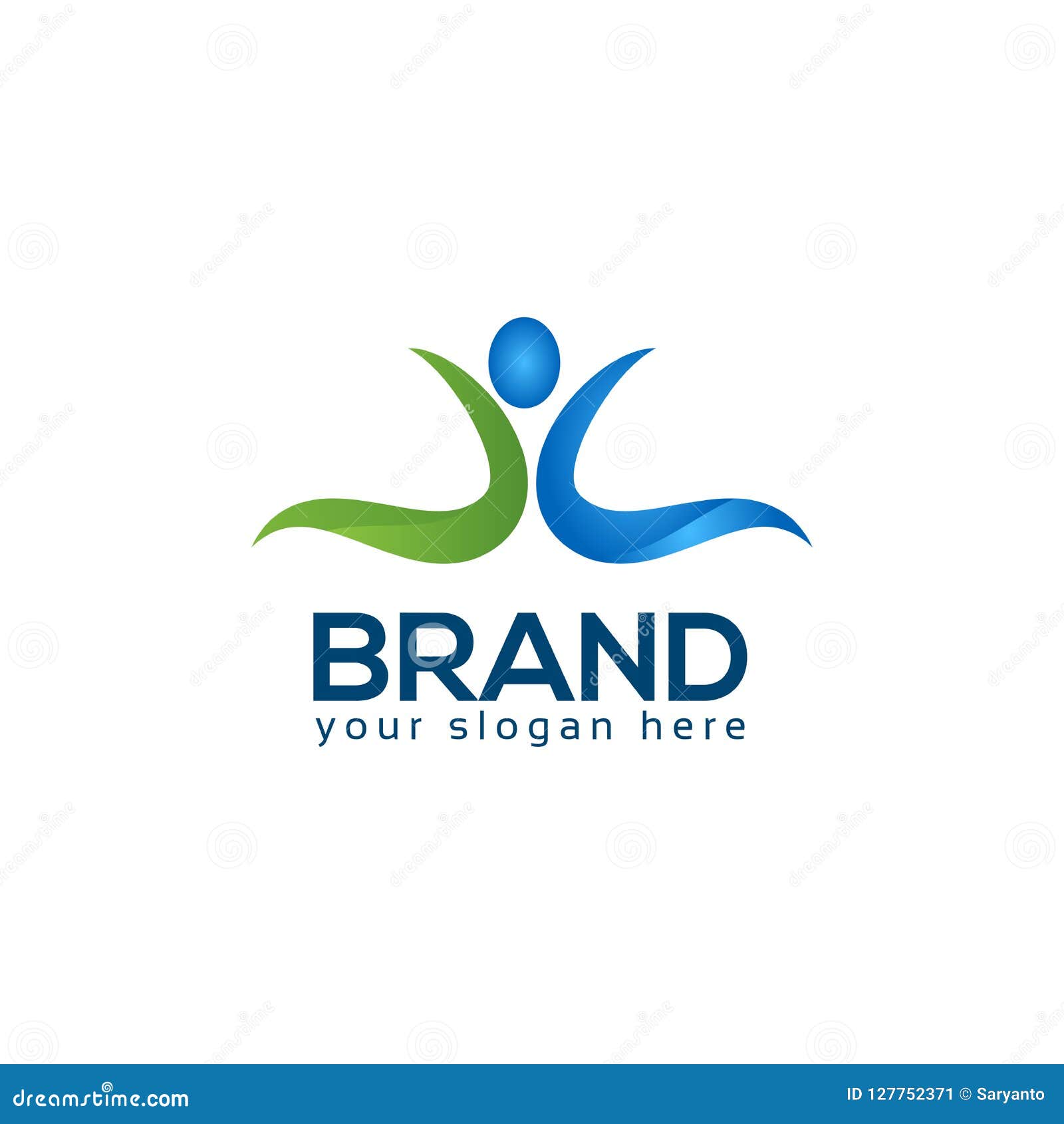Human Logo Design Vector, Vector Illustration on White Background ...