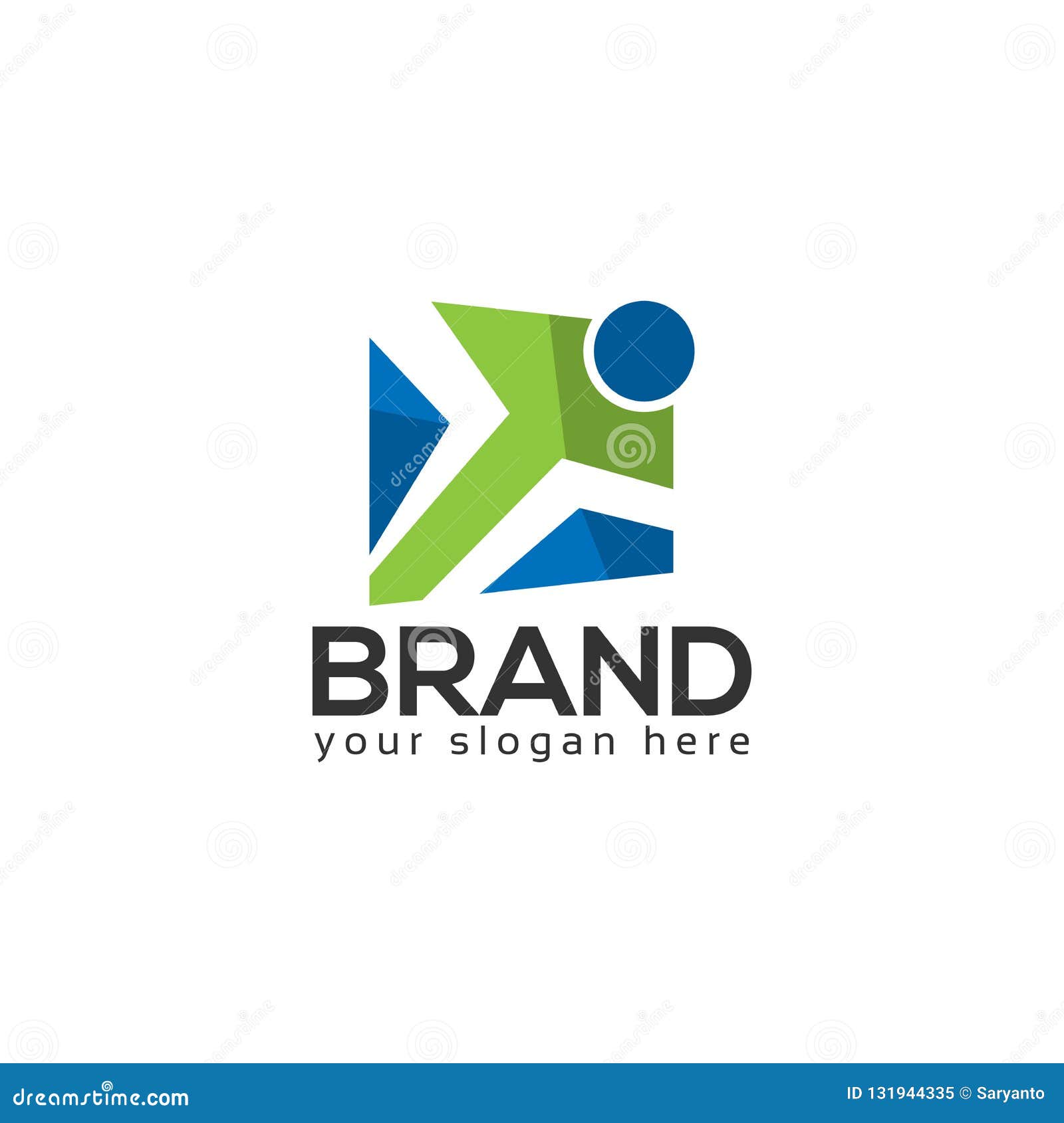 Human Logo Design Vector, Vector Illustration on White Background ...