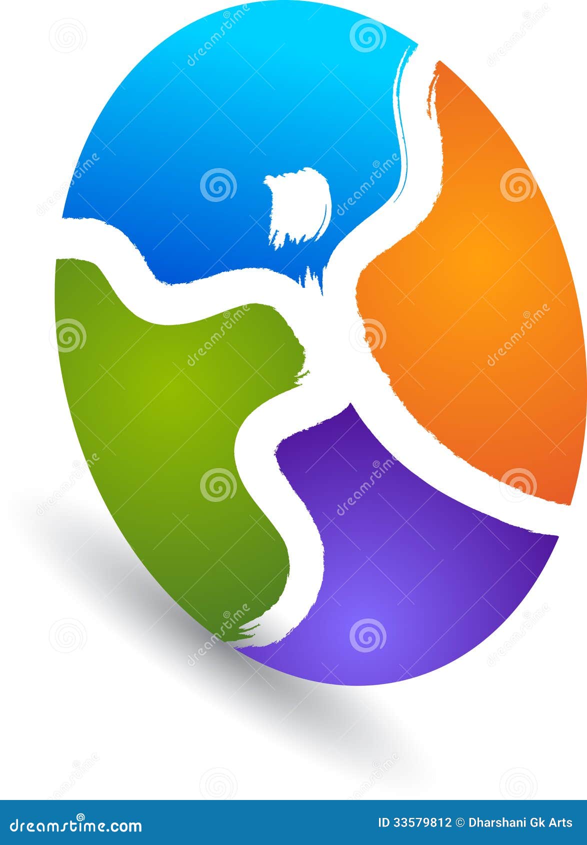 Human Logo Vector Illustration | CartoonDealer.com #33579812