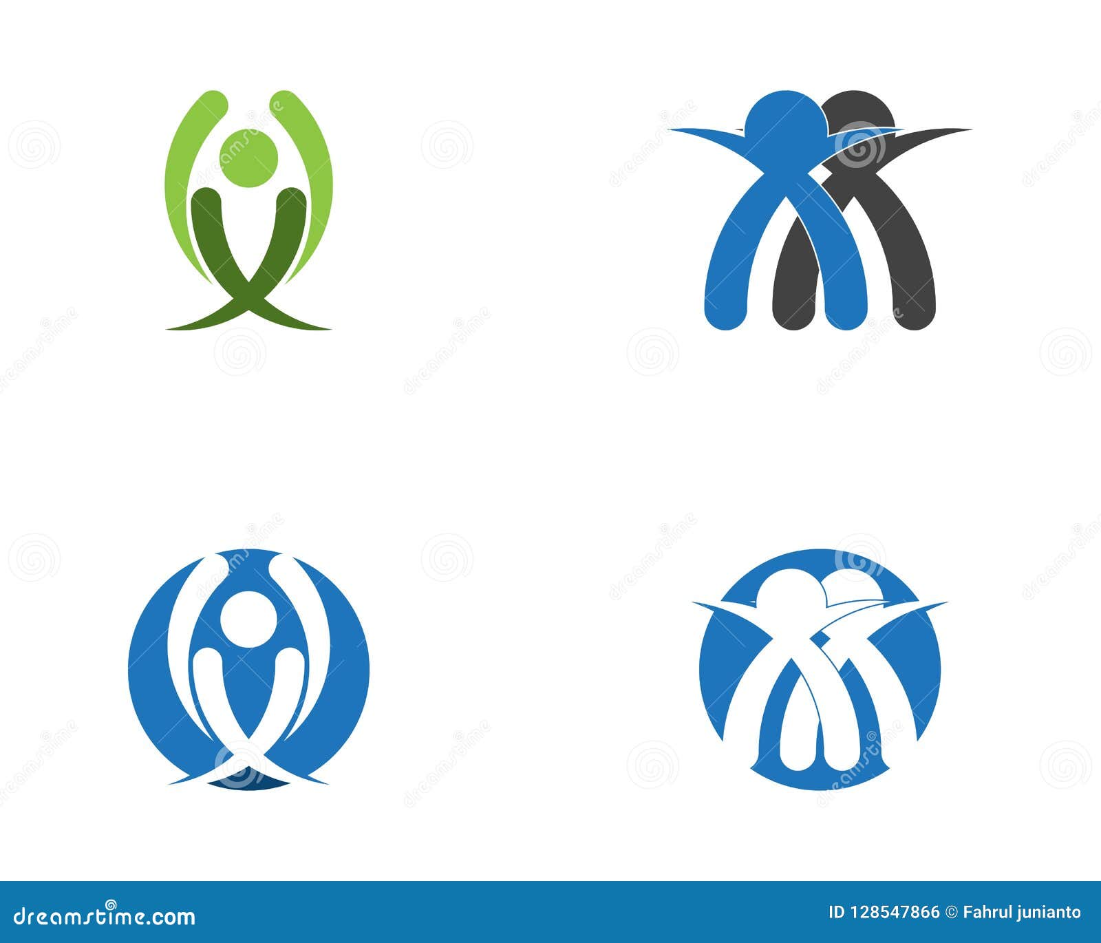 Human logo vector template stock vector. Illustration of fitness ...