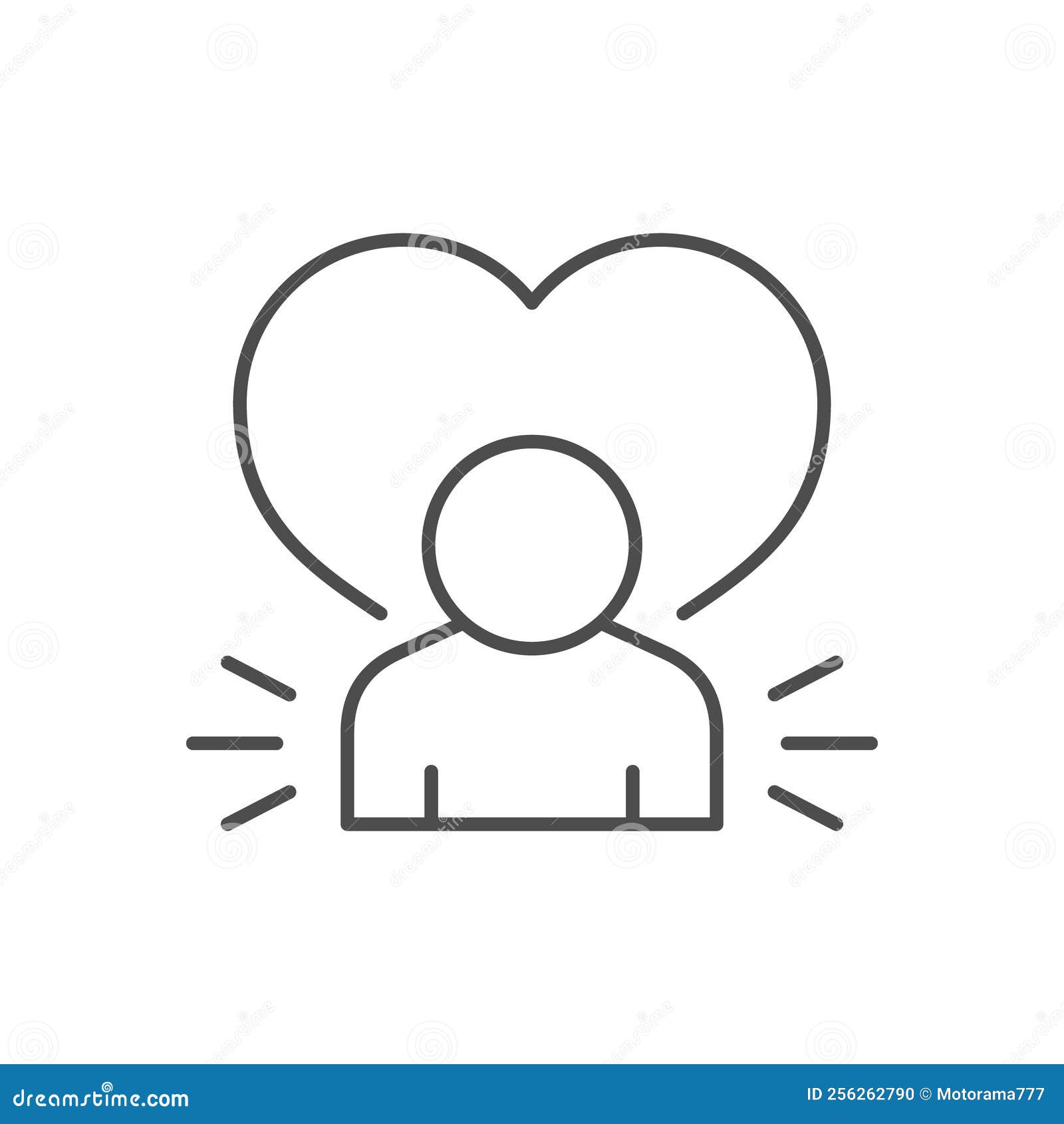 Human Love Line Outline Icon Stock Vector - Illustration of passion ...