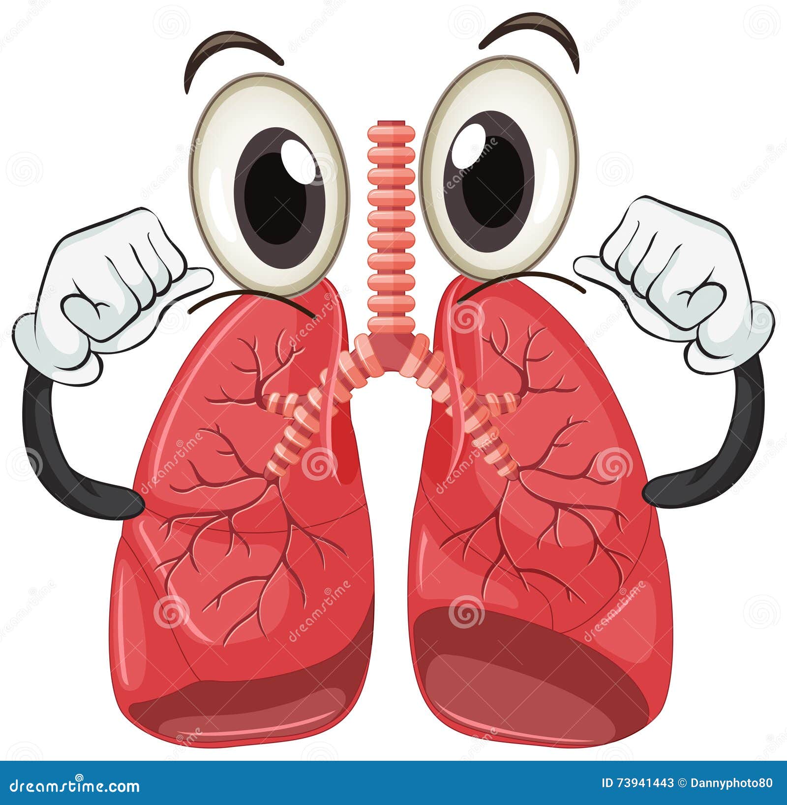 The Human Lung Royalty-Free Cartoon | CartoonDealer.com #57843518