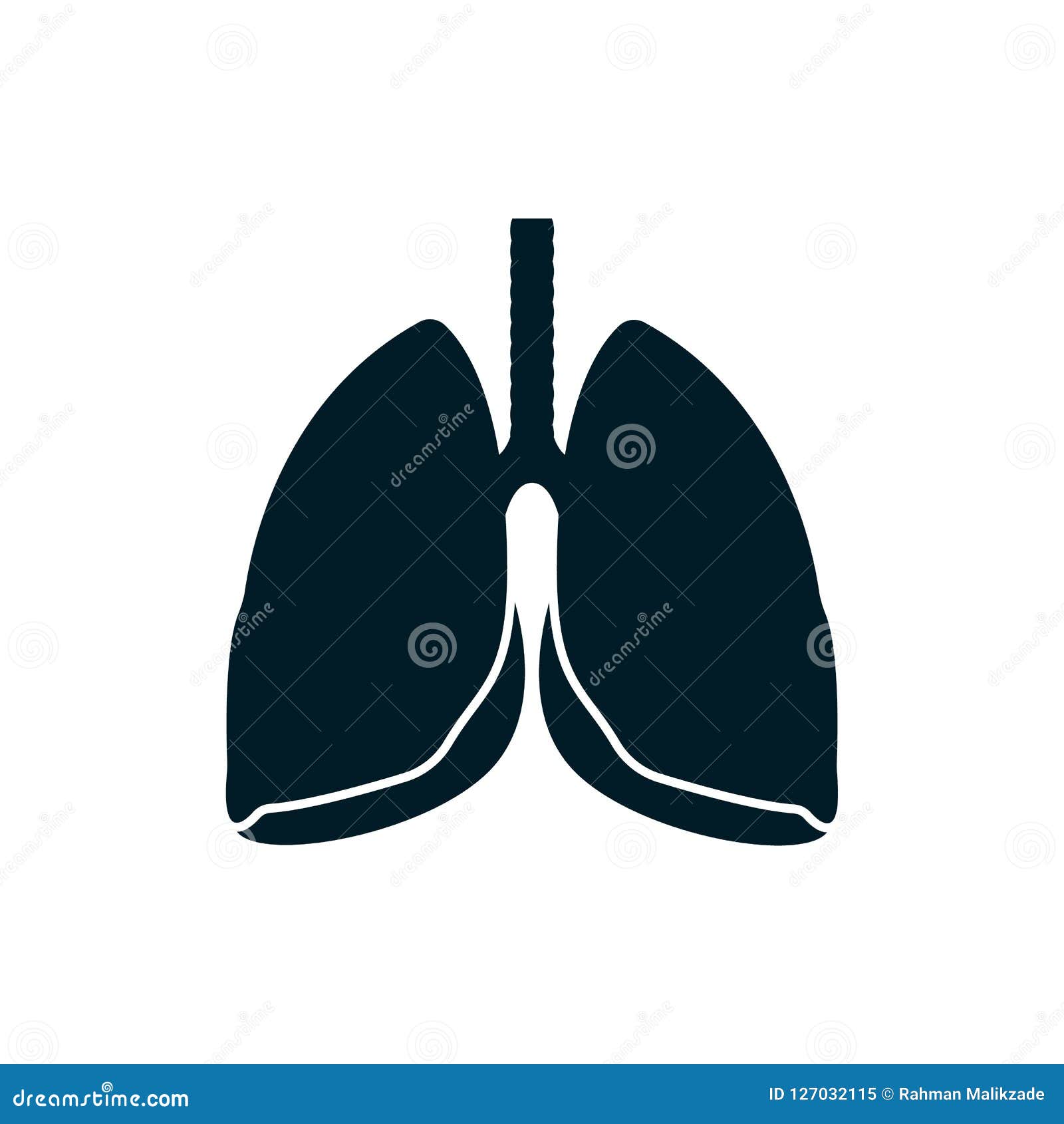 Human Lung Icon Illustration Vector Stock Vector - Illustration of icon ...