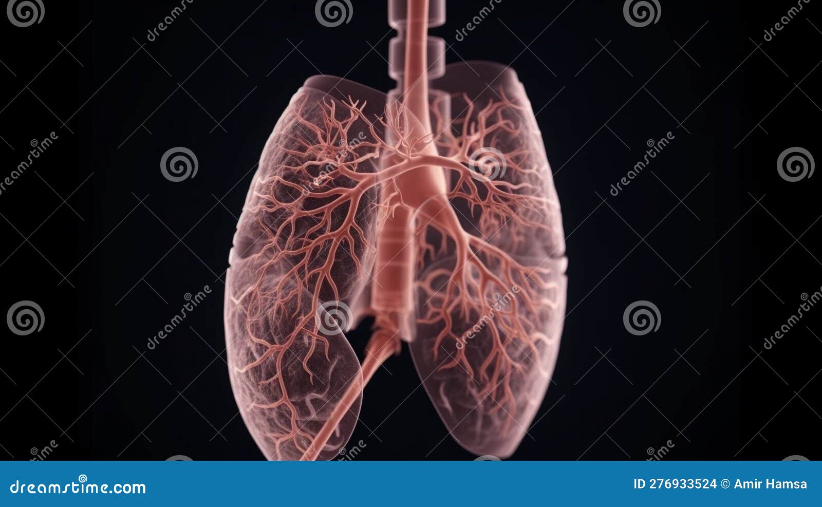 Human lung inner system stock illustration. Illustration of healthy ...