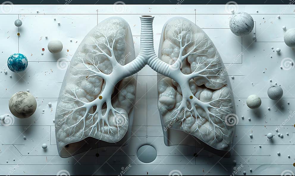 Human Lungs on an Abstract Background. Stock Photo - Image of lungs ...