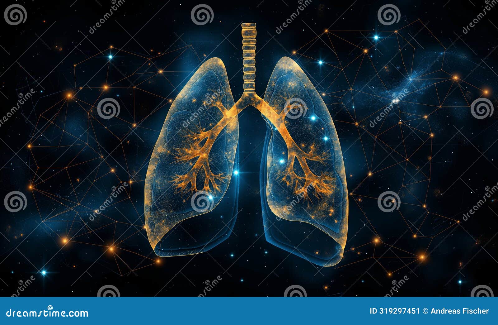 Human Lungs on an Abstract Background. Stock Image - Image of body ...