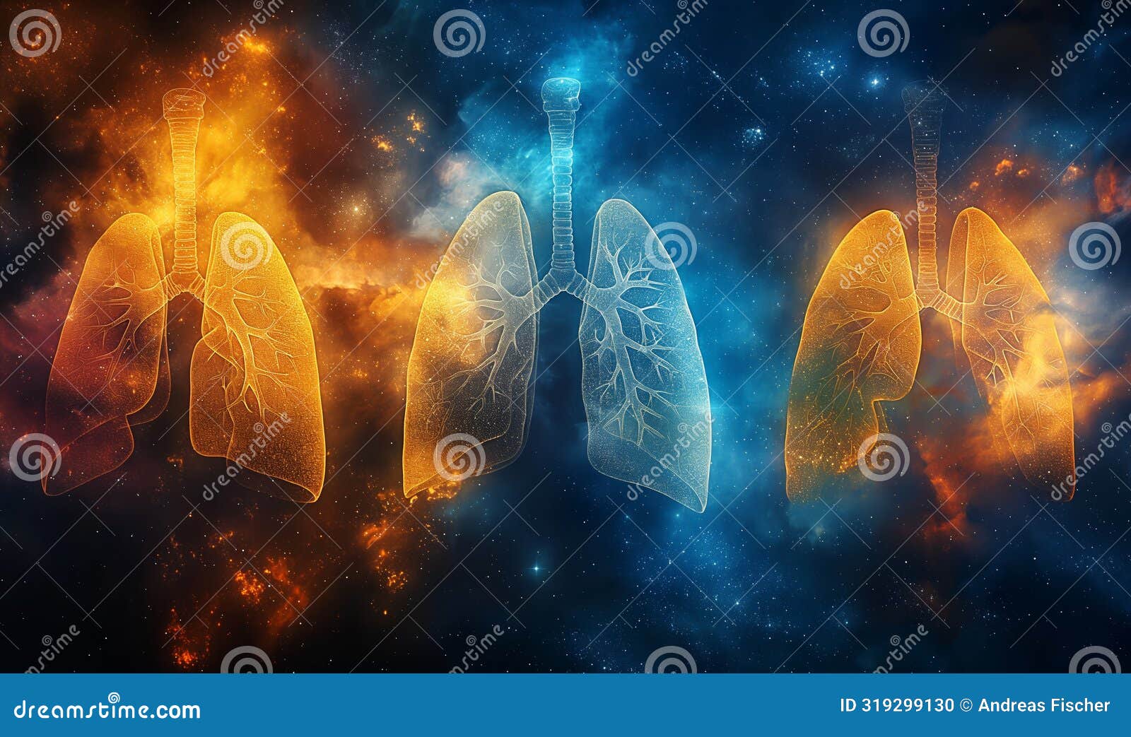 Human Lungs on an Abstract Background. Stock Photo - Image of breathing ...