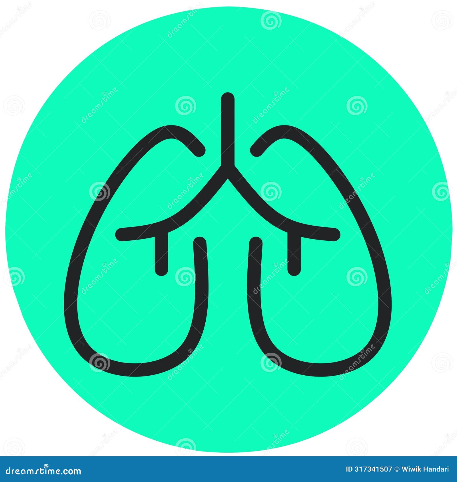 Human Lungs Logo Vector Icon and Symbol. Stock Vector - Illustration of ...