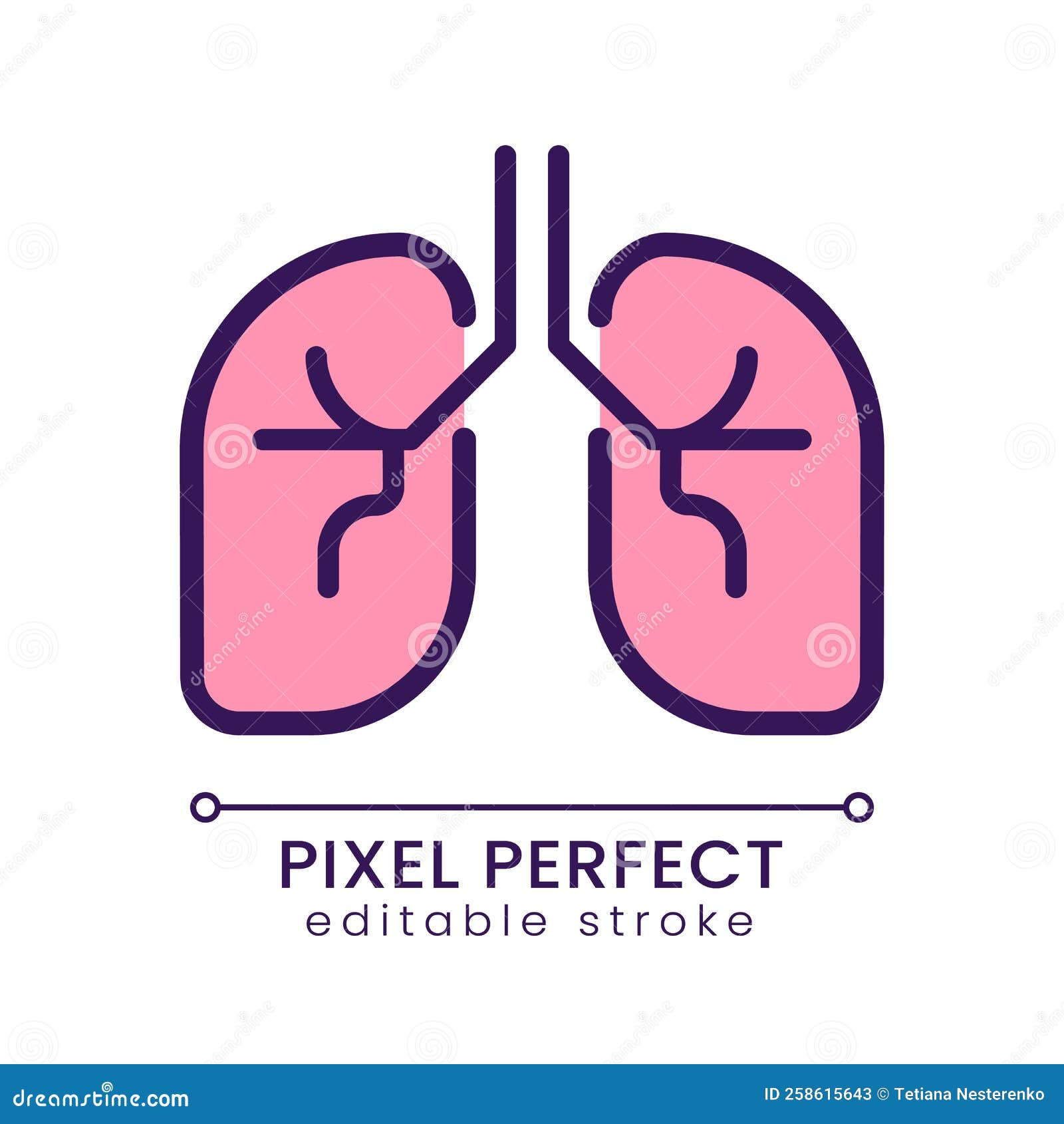 Human Lungs Pixel Perfect RGB Color Icon Stock Vector - Illustration of ... Human Lungs Pixel Perfect RGB Color Icon Stock Vector - Illustration of ...