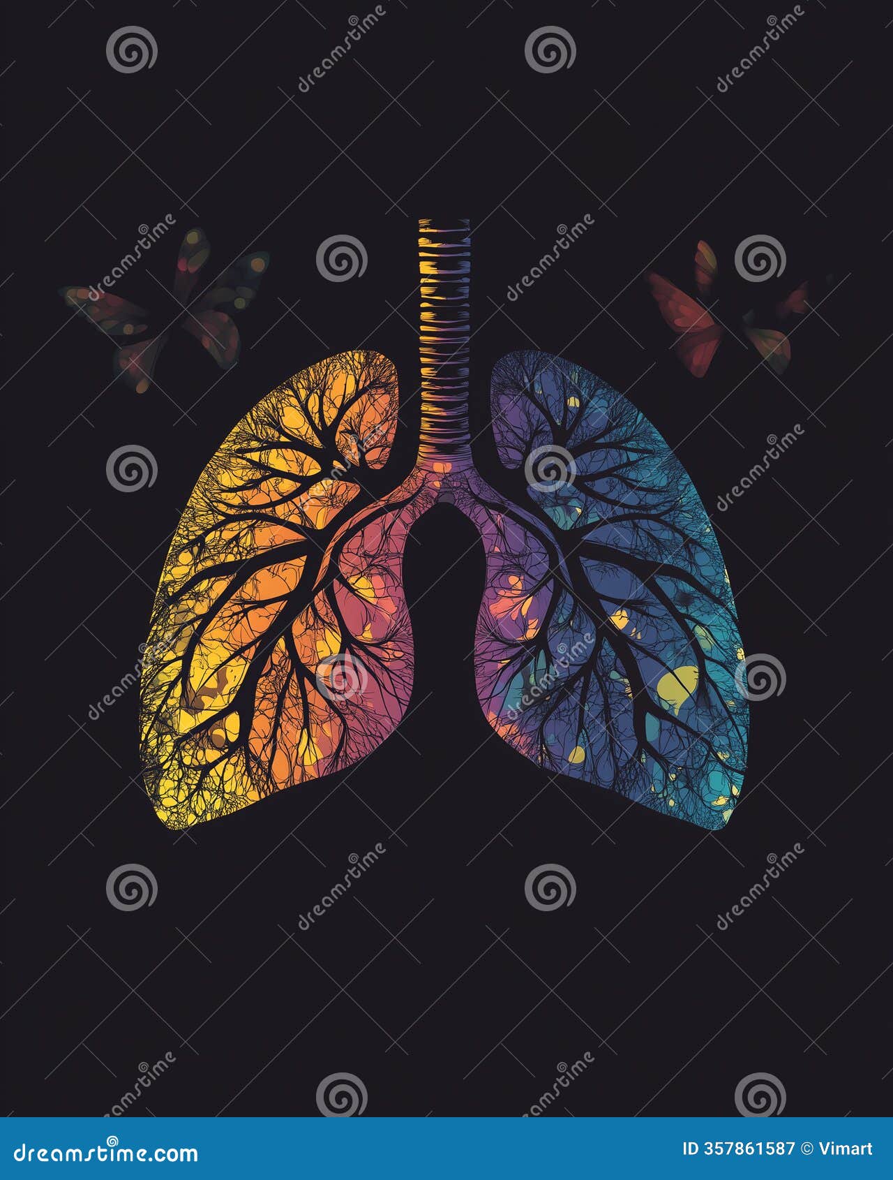 Human Lungs and Respiratory System in a Visually Striking Way. this ...