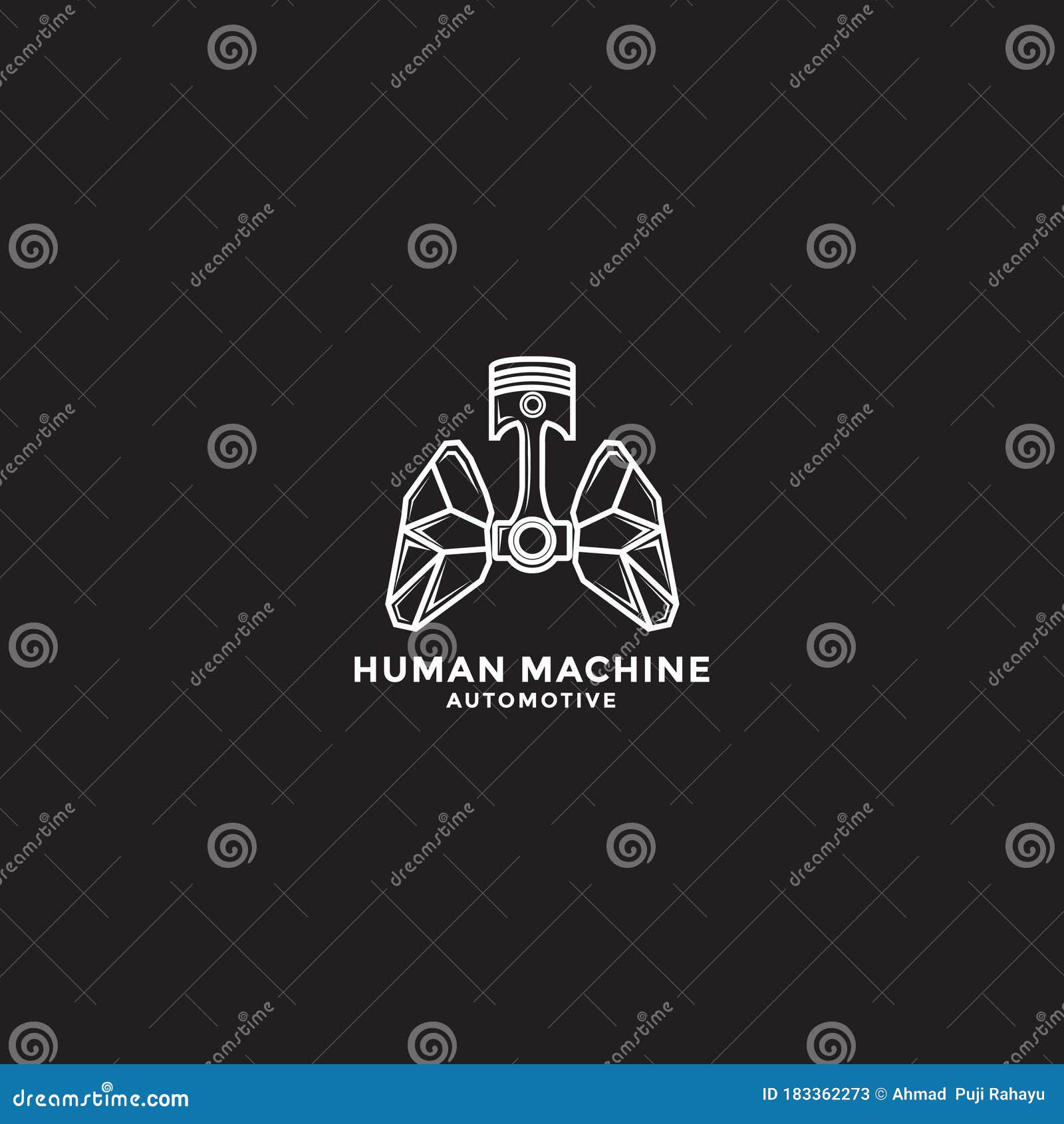 Human Machine Automotive Logo Design Template Stock Illustration ...