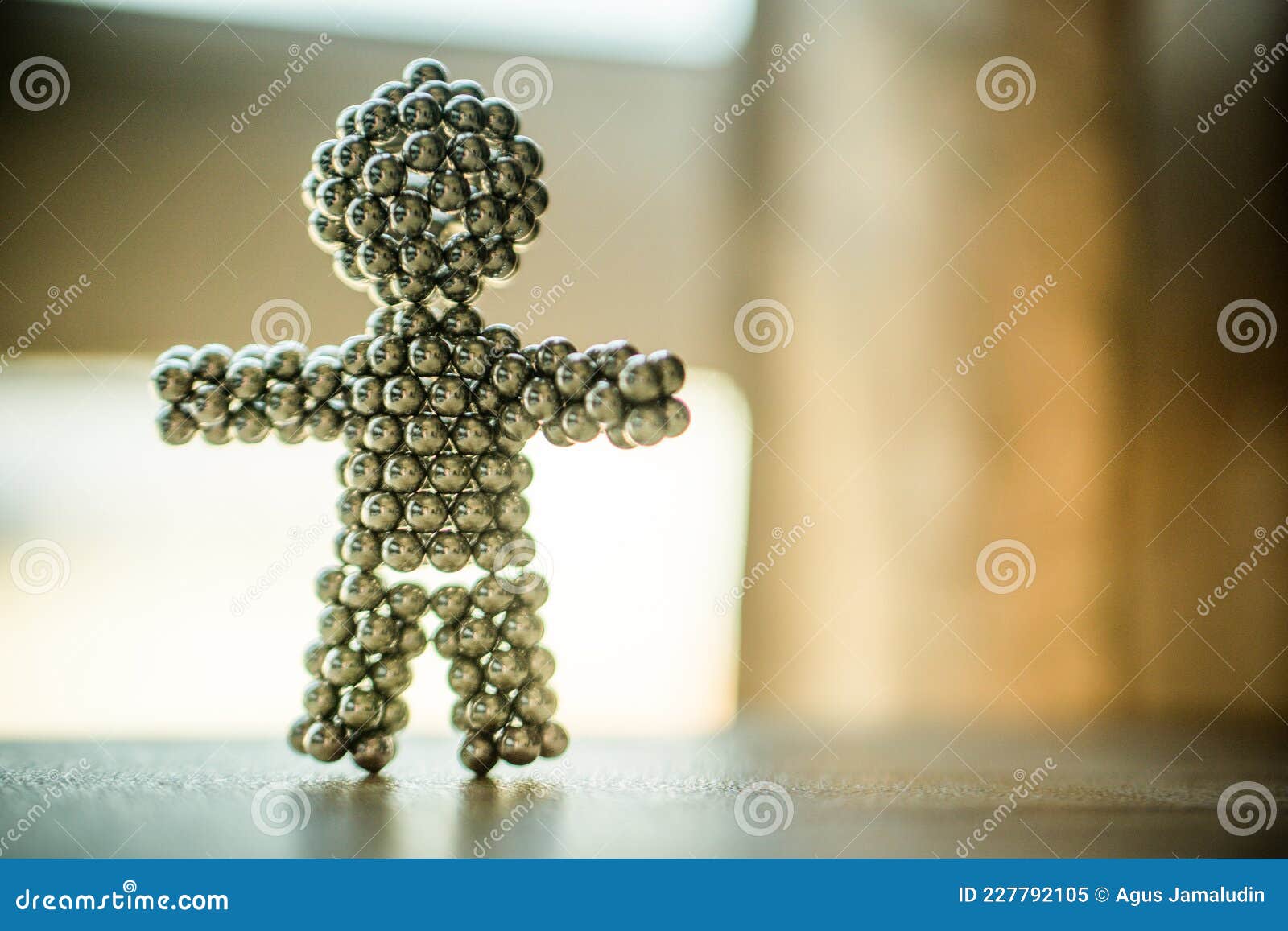 Magnetic Human with Blurry Background Stock Image - Image of iron ...