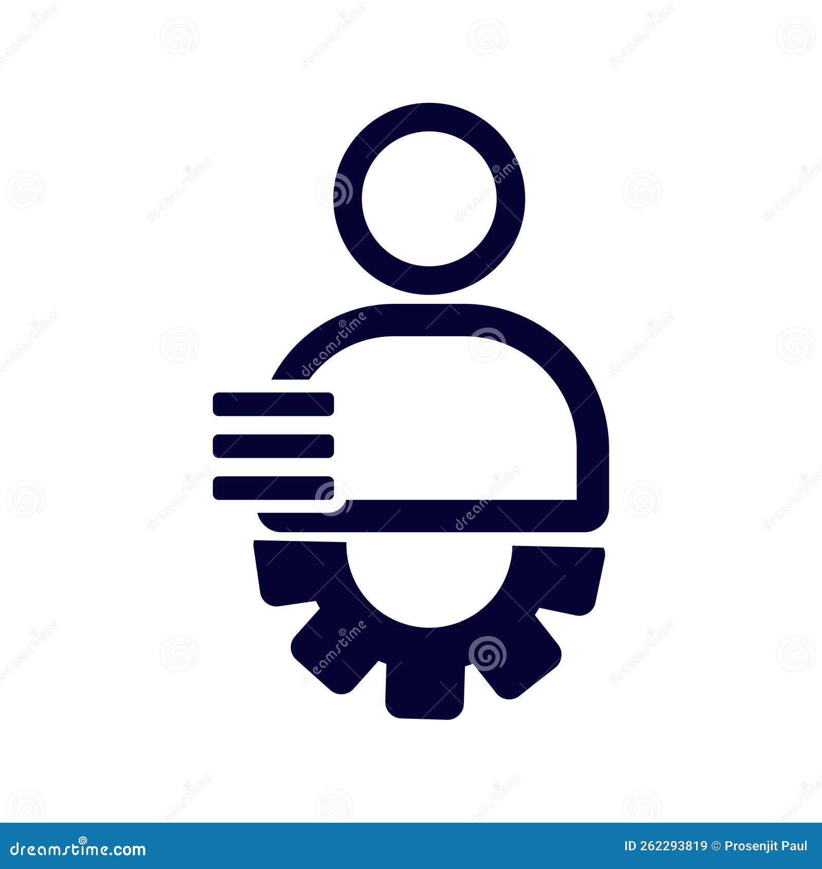 Human management icon stock vector. Illustration of sign - 262293819