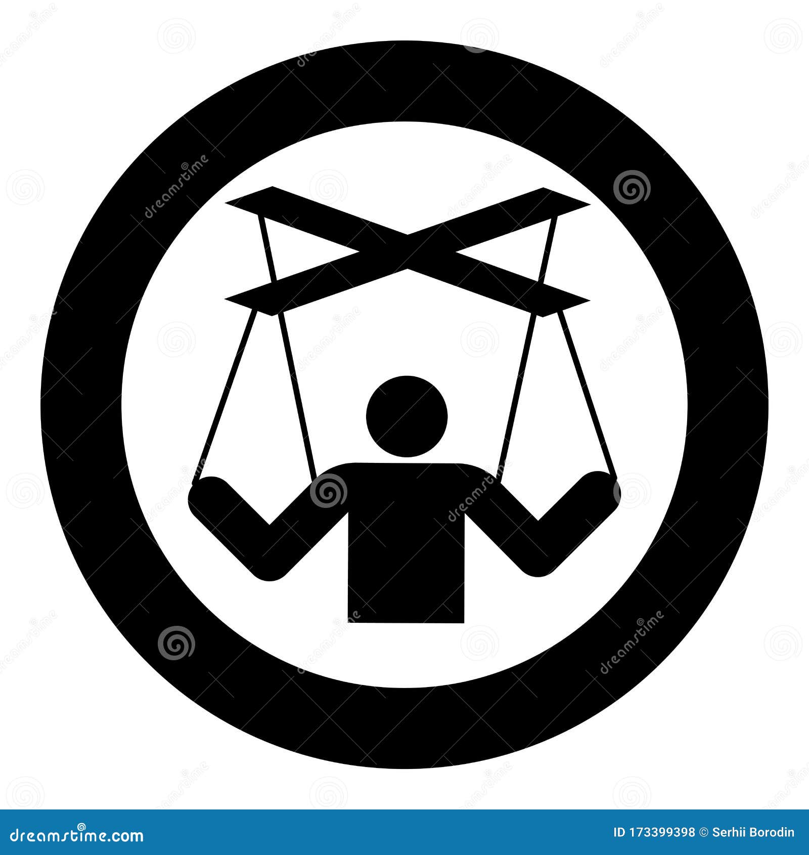 String Manipulation Puppet People Royalty-Free Cartoon | CartoonDealer ...