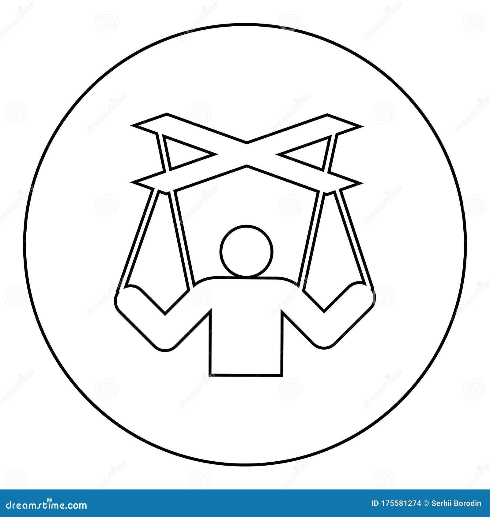 String Manipulation Puppet People Royalty-Free Cartoon | CartoonDealer ...