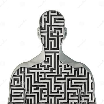Human maze stock illustration. Illustration of memories - 24508080