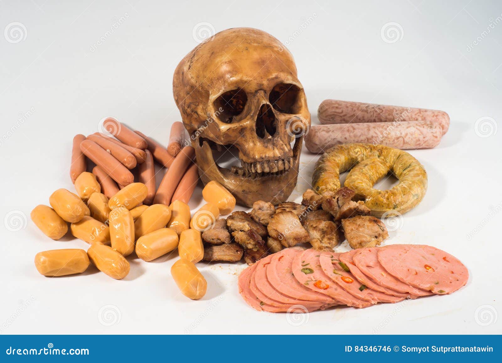 Human Meat Process Head Skull Stock Photo - Image of food, human: 84346746